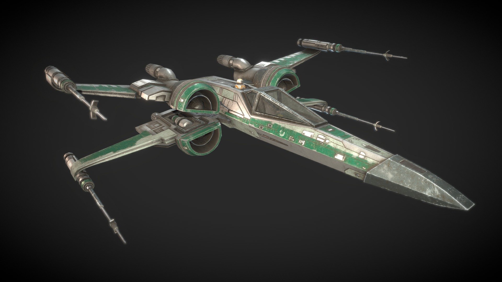 X-wing - 3D model by ss24977807 [96ca295] - Sketchfab