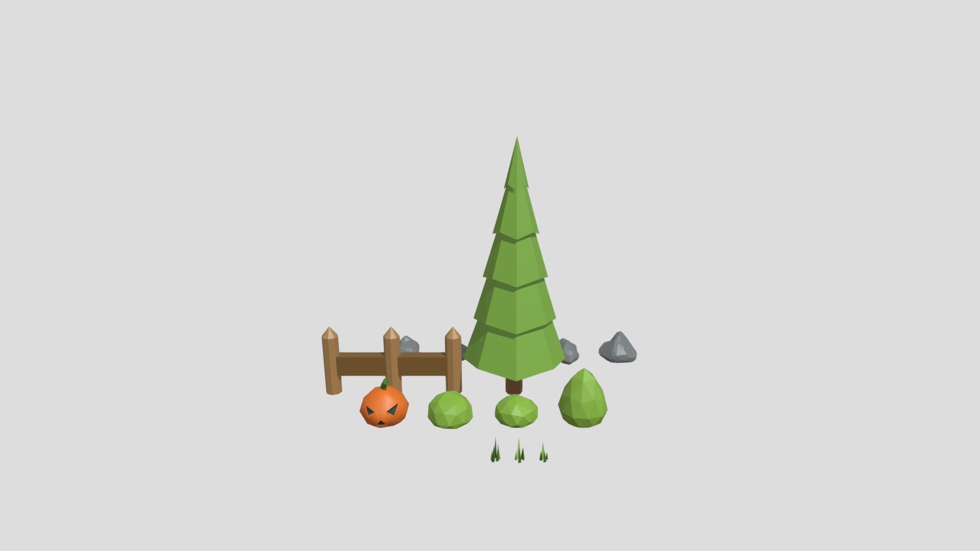 Vegetation Pack - Low Poly - Download Free 3D model by Mitridan ...