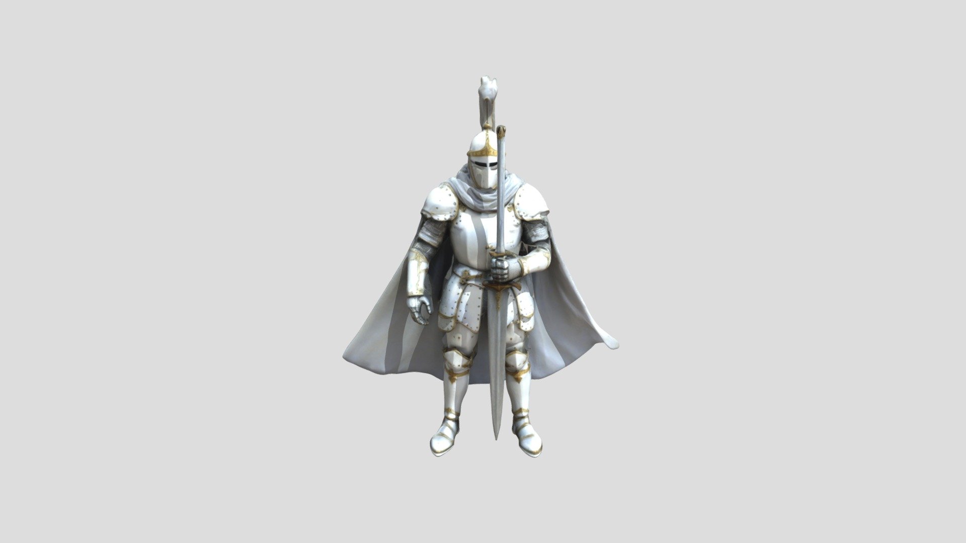 A heroic knight - Download Free 3D model by KingCranaus [96cb631 ...