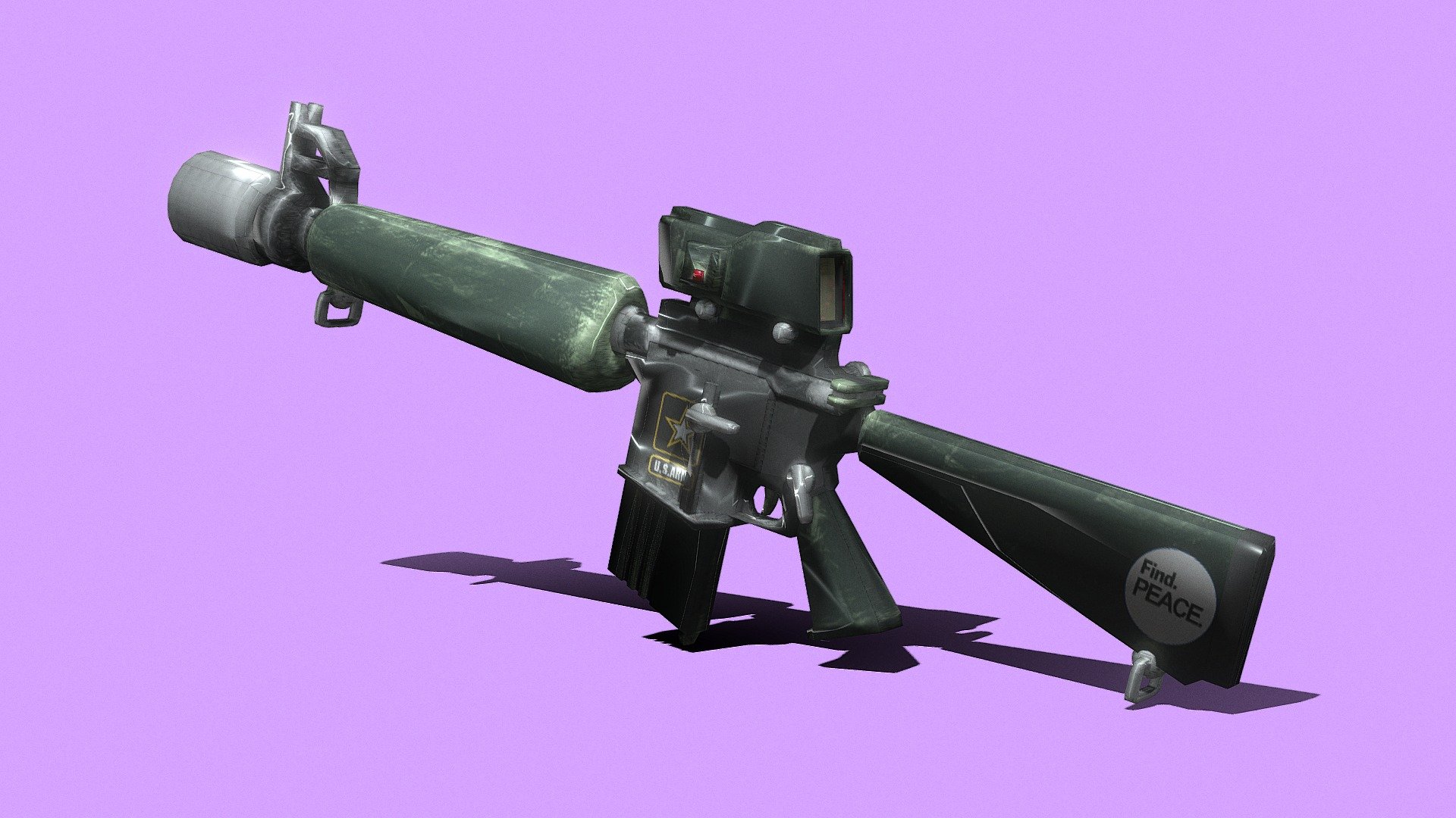 Lowpoly rifle - Download Free 3D model by Christian Camelo ...