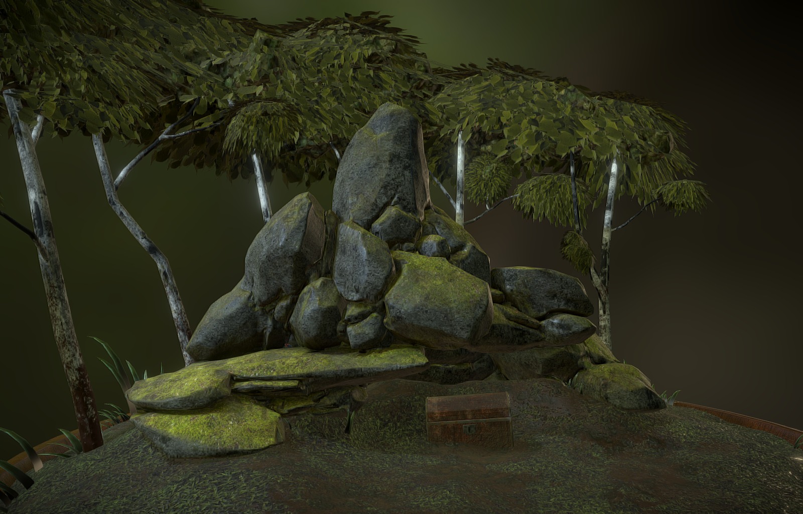 Nature Scene: Summer - 3D model by bshields [96cc699] - Sketchfab