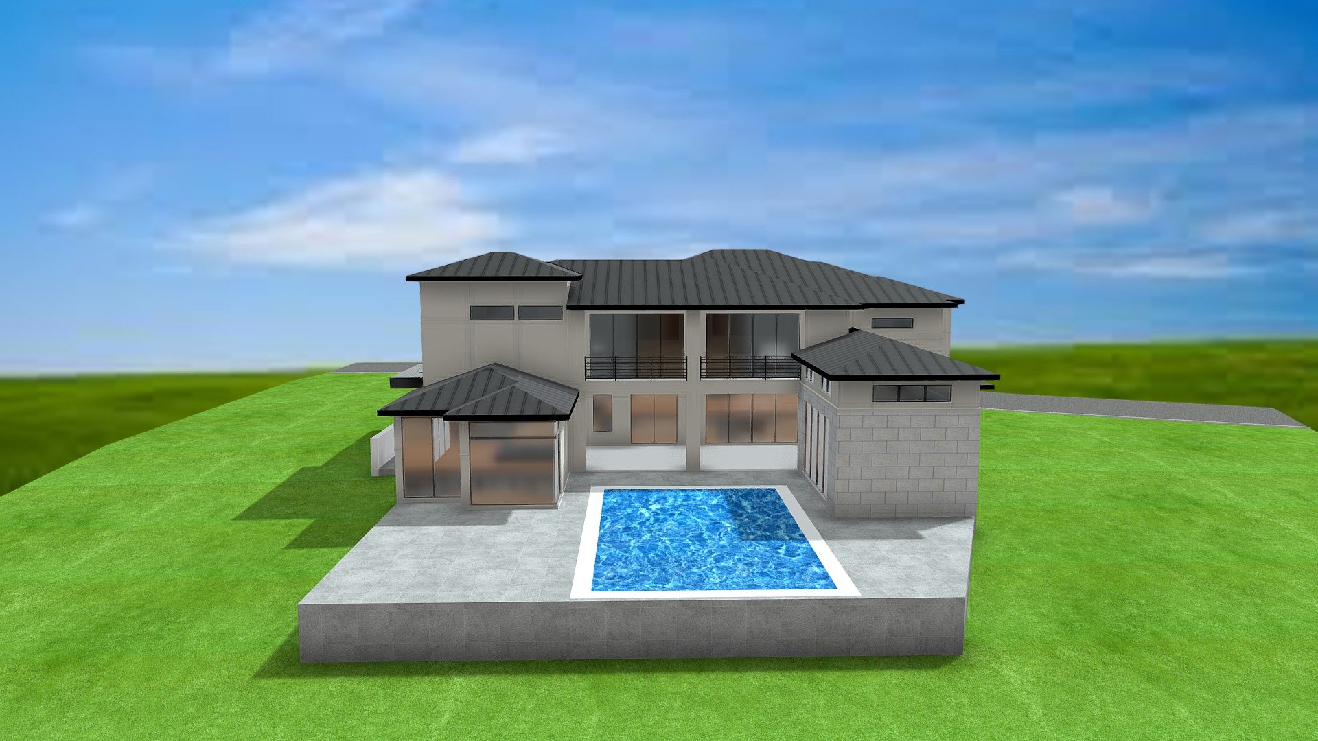 Dixon_2 - 360 spin model of 3D house - 3D model by Render3DQuick ...