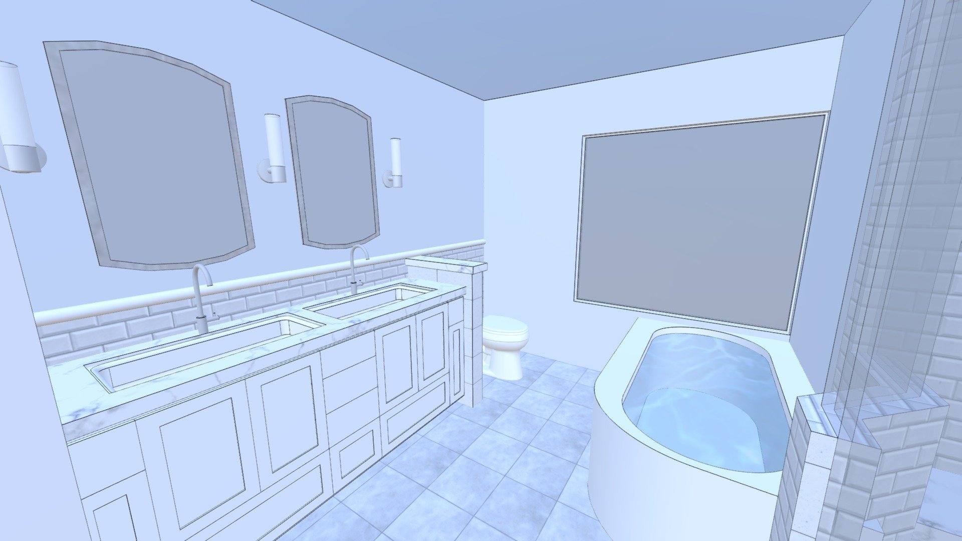 Bathroom - 3D model by Houses (@epicdb) [96ce06f] - Sketchfab