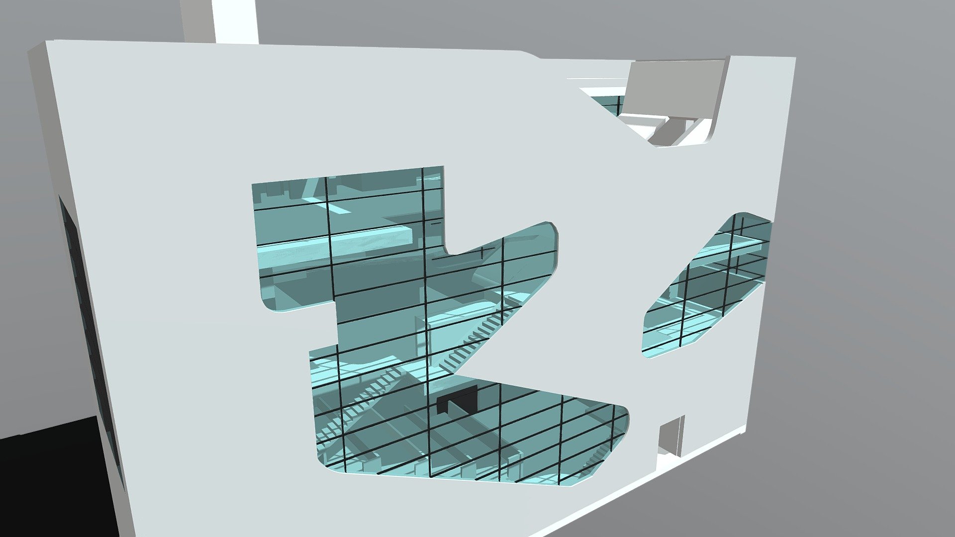 QUEENS HOLL LIBRARY 3D model - STEVEN HOLL - 3D model by ...
