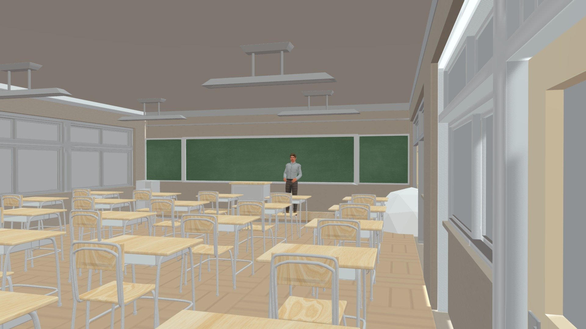 56_ Umar Interactive Classroom - Download Free 3D model by Umar.Khayyam.Hassam [96d0960] - Sketchfab