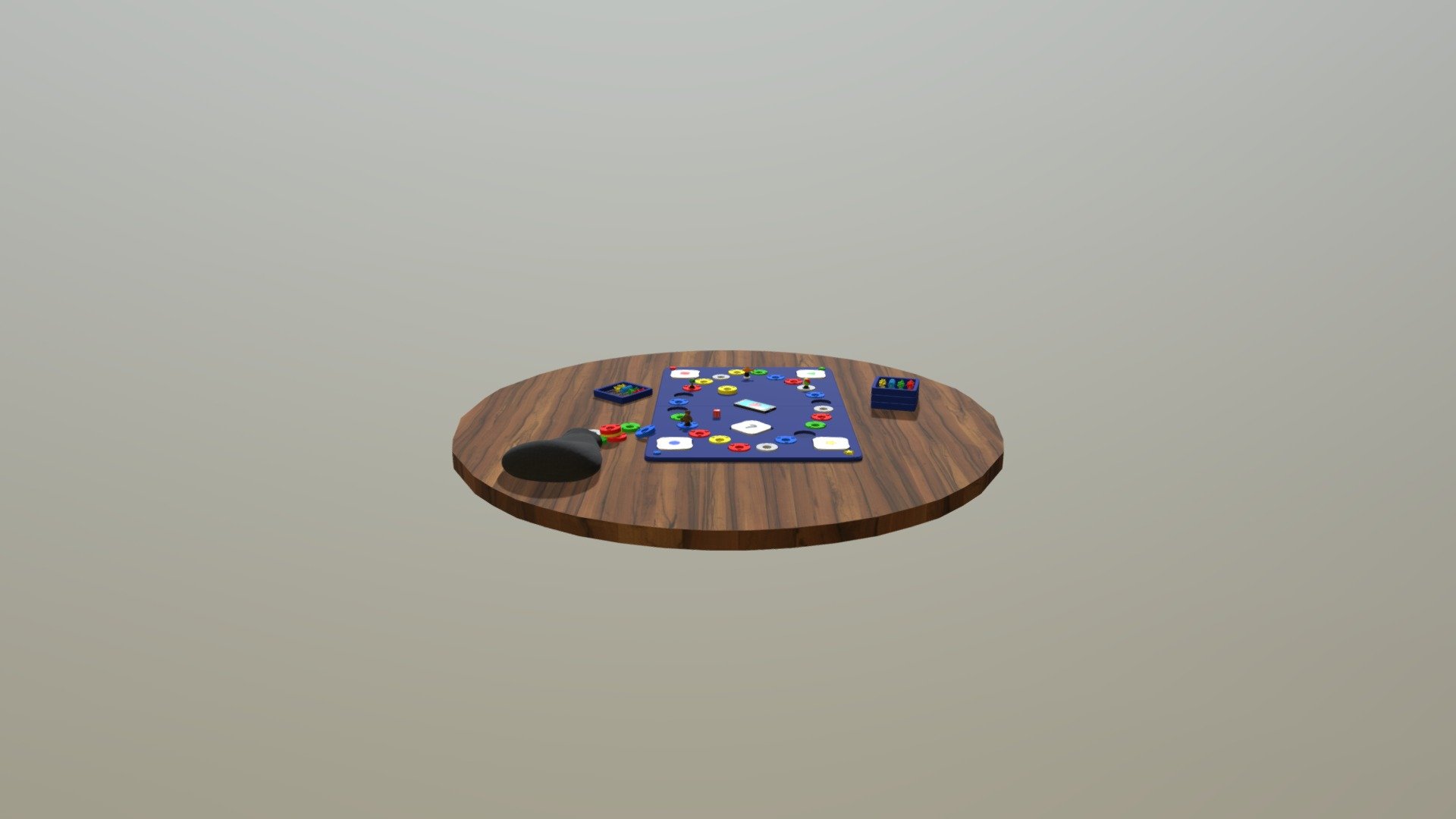 Round Tabletop Board Game - 3D model by wastehound [96d0b31] - Sketchfab