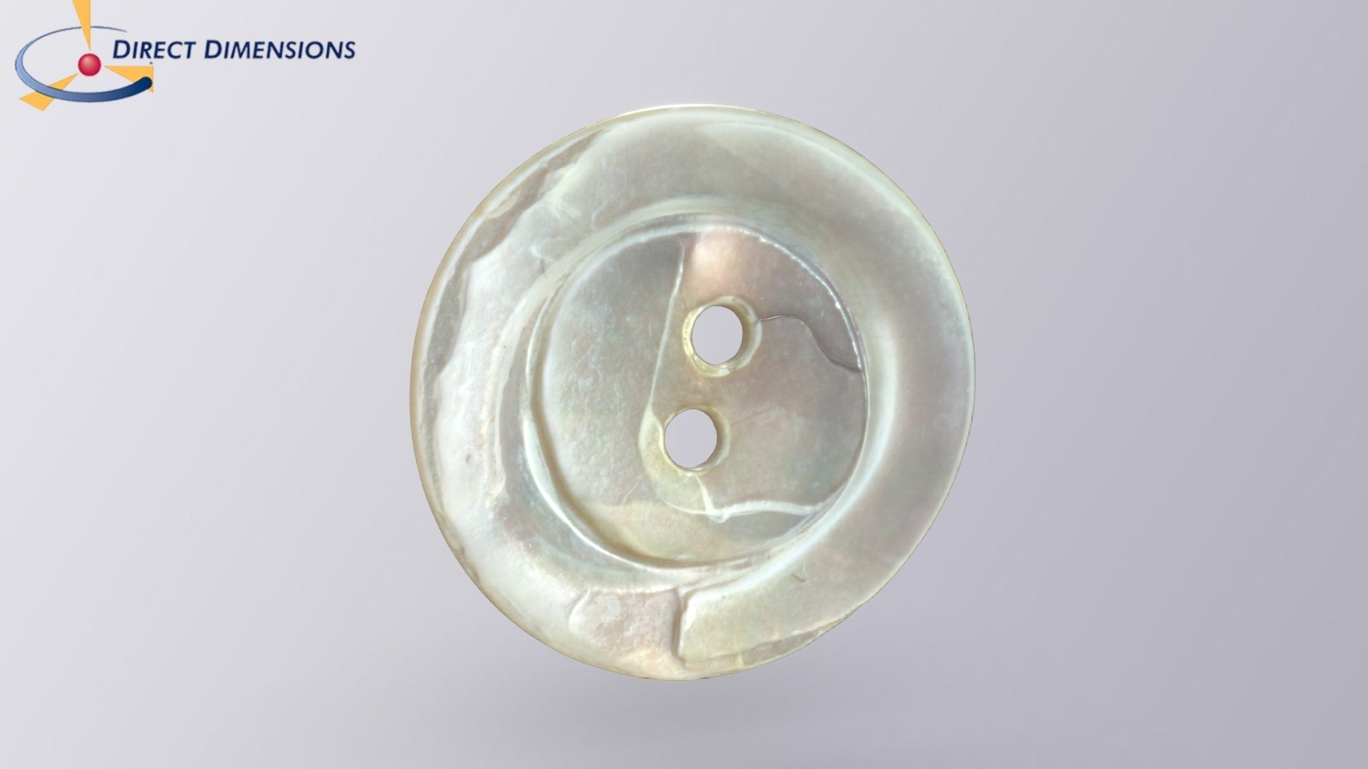 Oyster Shell Button - 3D model by Direct Dimensions (@dirdim) [96d42a0 ...