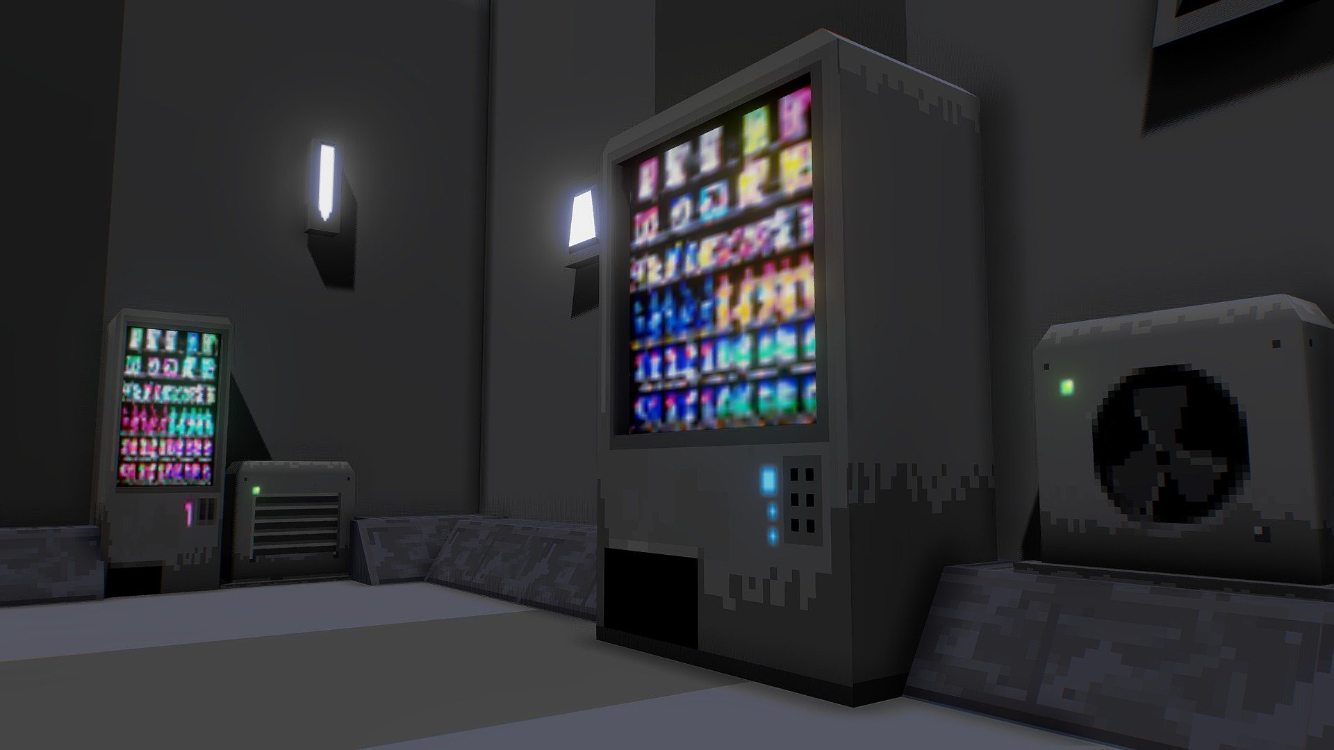 PIXEL3D Cyberpunk Testroom - 3D model by sawcisson [96d4a3e] - Sketchfab