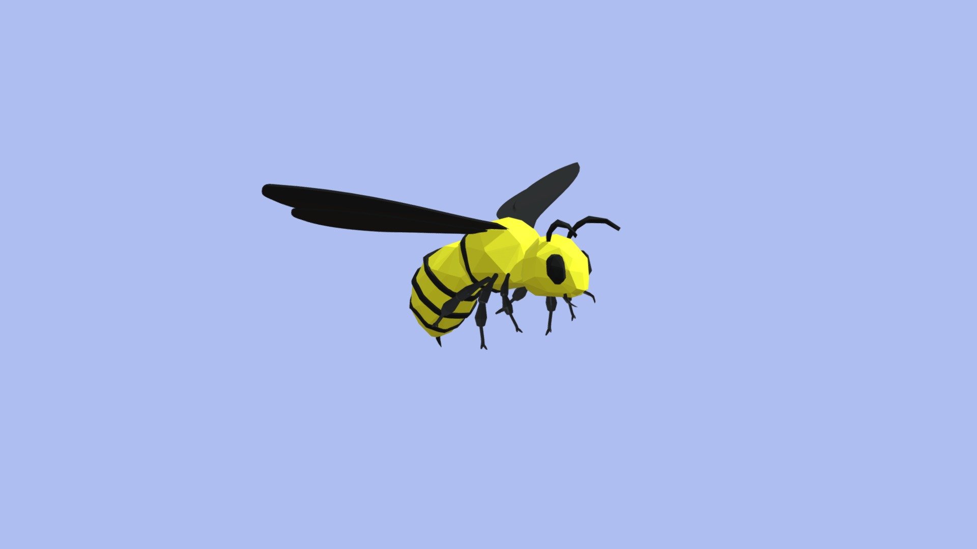 Lowpoly bee - Download Free 3D model by Alex (@alemue) [96d626f ...
