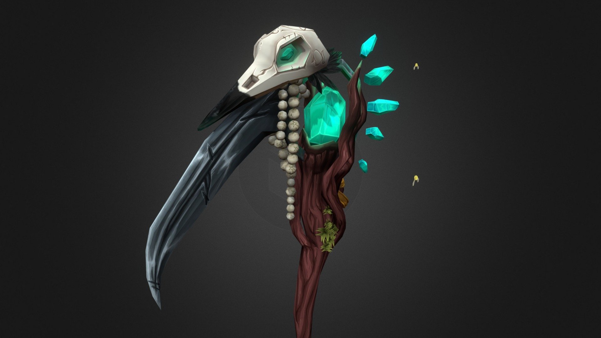 Swamp Staf/Scythe - WoW Inspired Weapon - 3D model by Bente Schoone ...