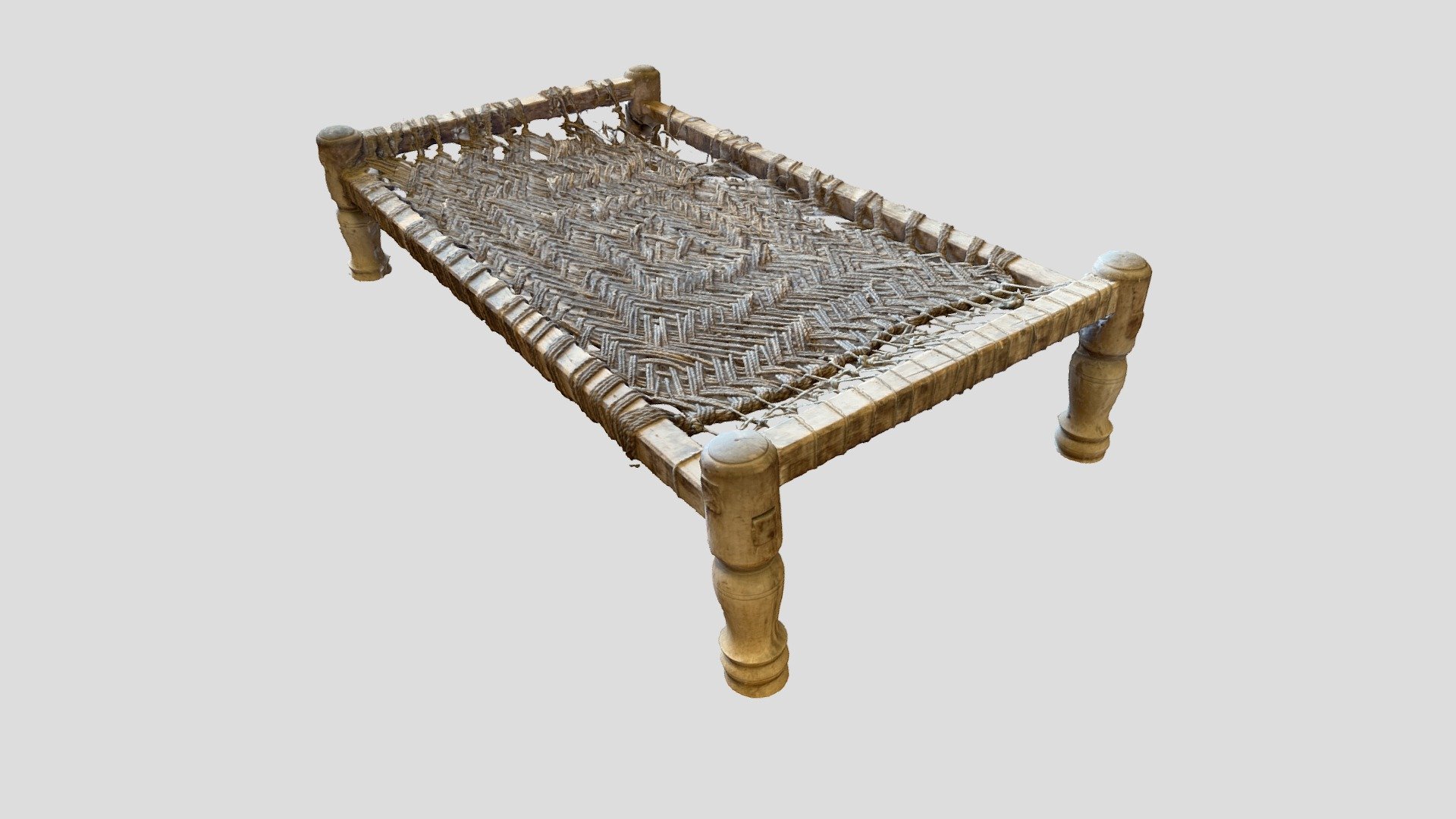 Charpai, 4 Post Bed - Download Free 3D model by Daneyal23 [96d9945 ...