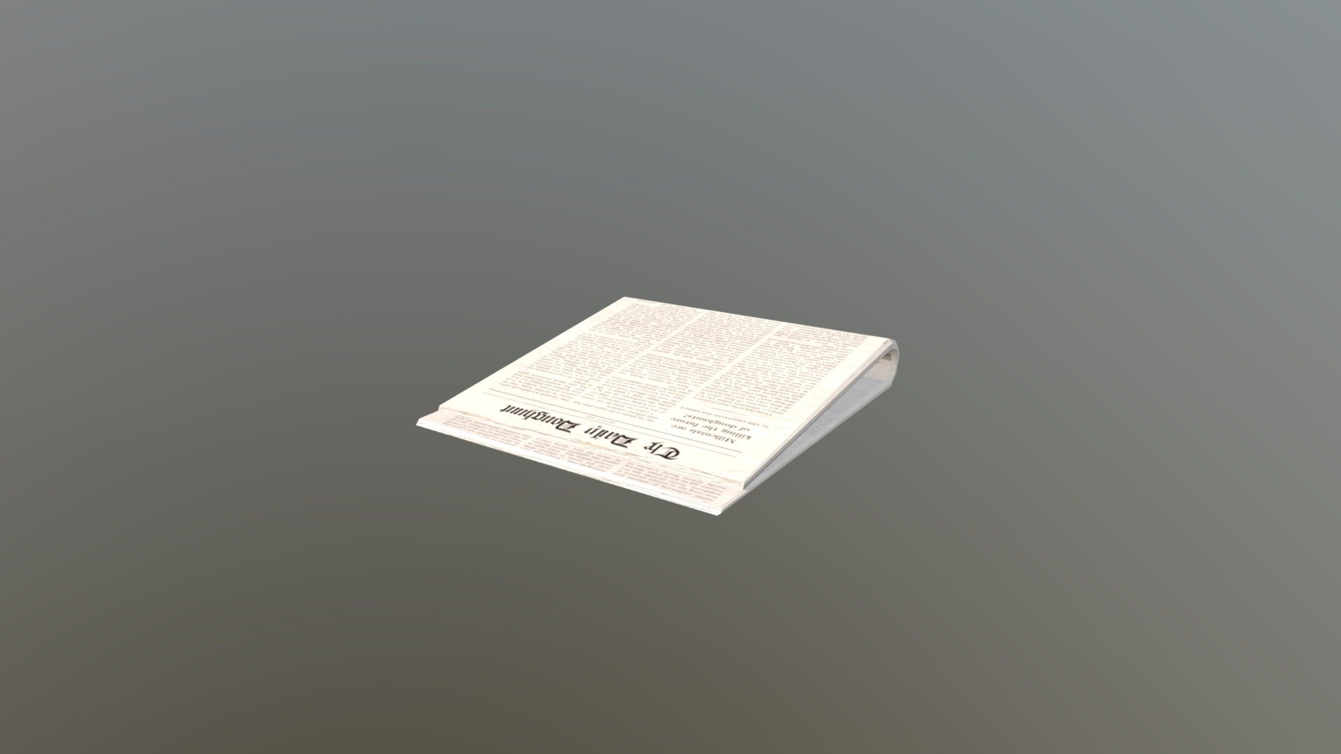 Newspaper - 3D model by PerChristianNordholm [96d9990] - Sketchfab