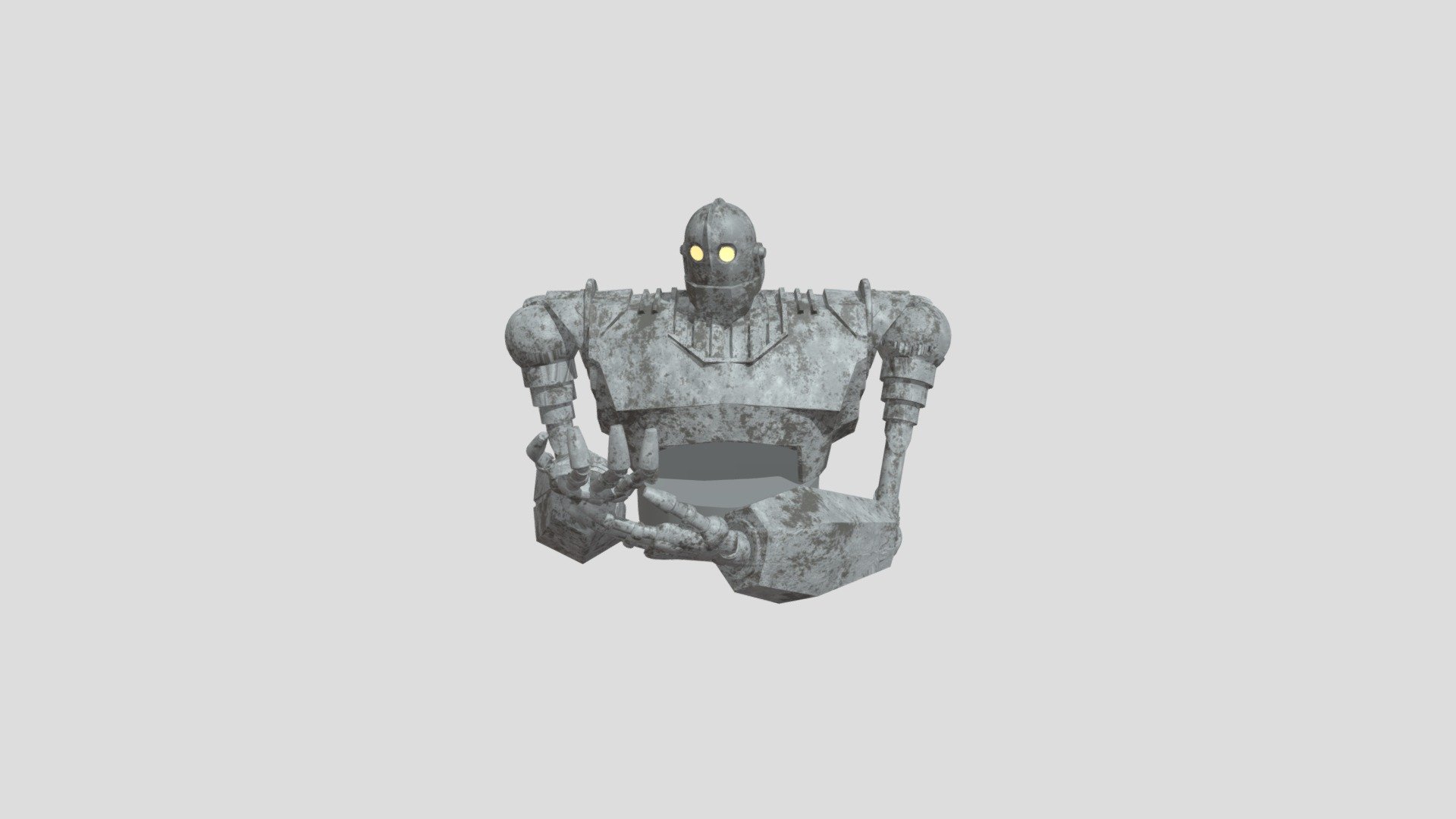 Iron Giant Model with texture - 3D model by Aiden Havu (@AidenHavu ...