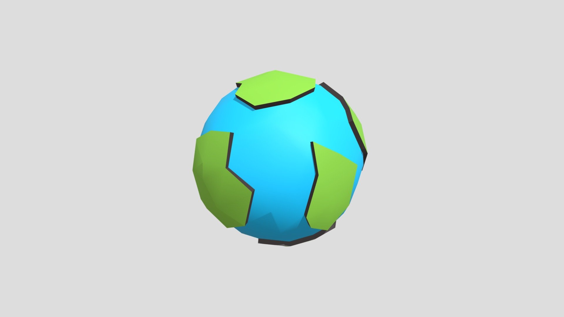 Planet | Low Poly - 3D model by 3DRSB [96dad44] - Sketchfab