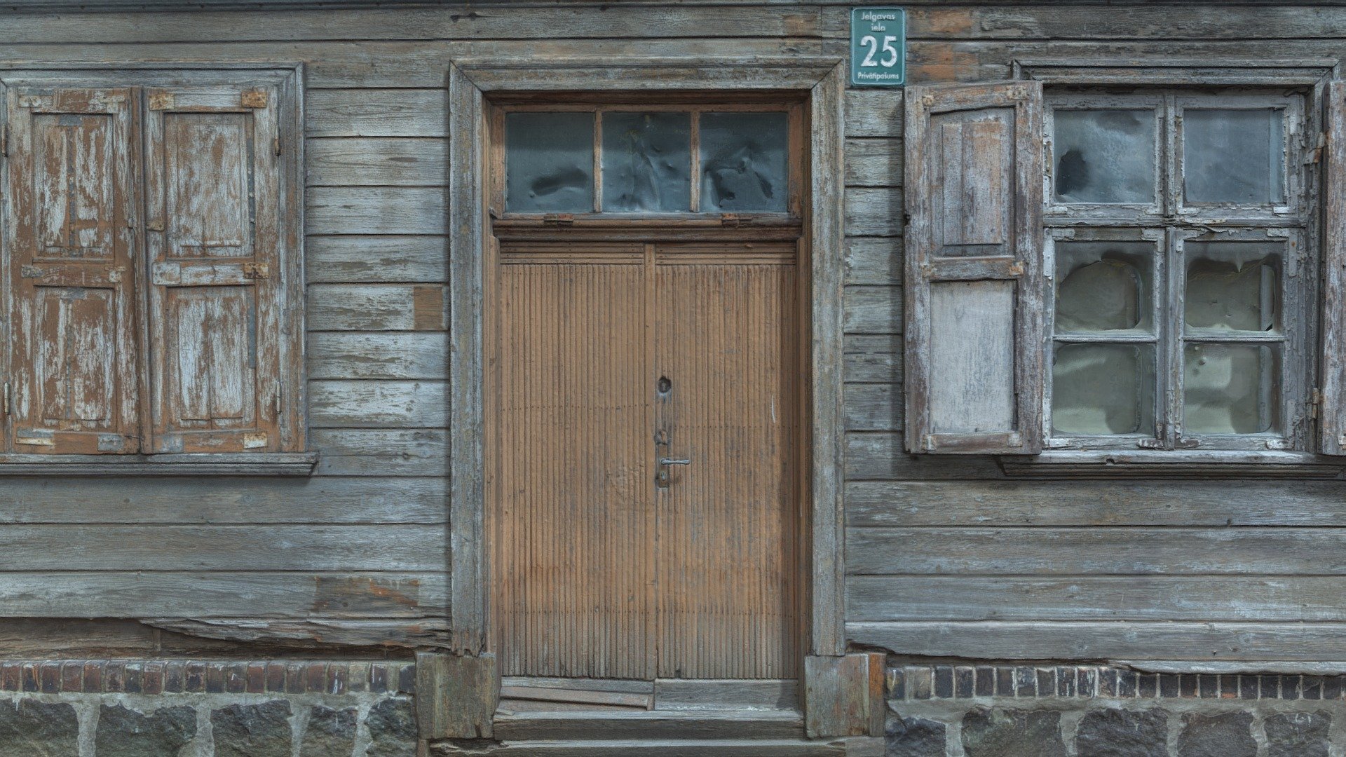 Old Wooden Windows And Door - Buy Royalty Free 3D model by Abandoned ...