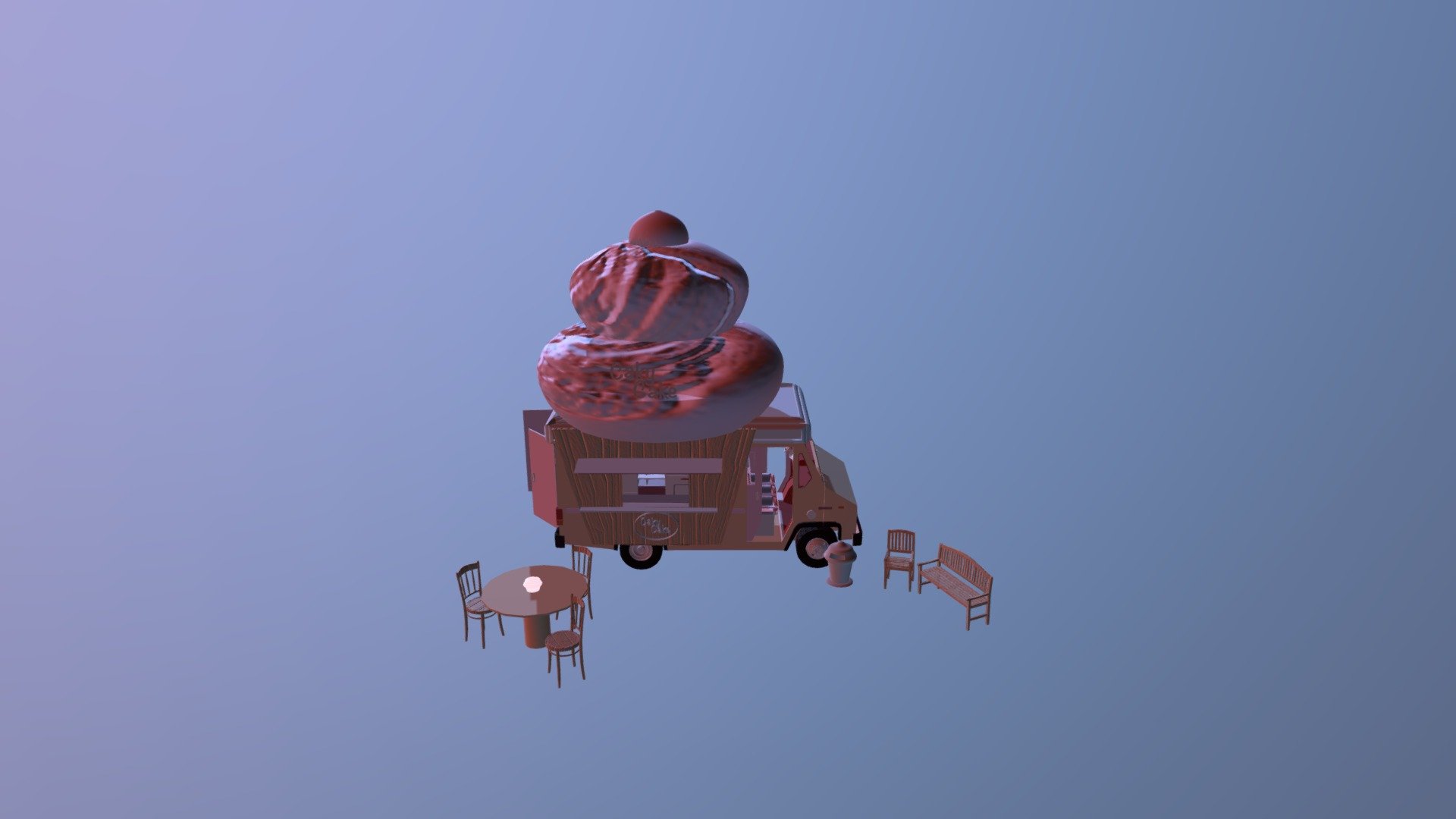 Caky Cake foodruck 2 - 3D model by Void_Foxx_ [96db5b6] - Sketchfab