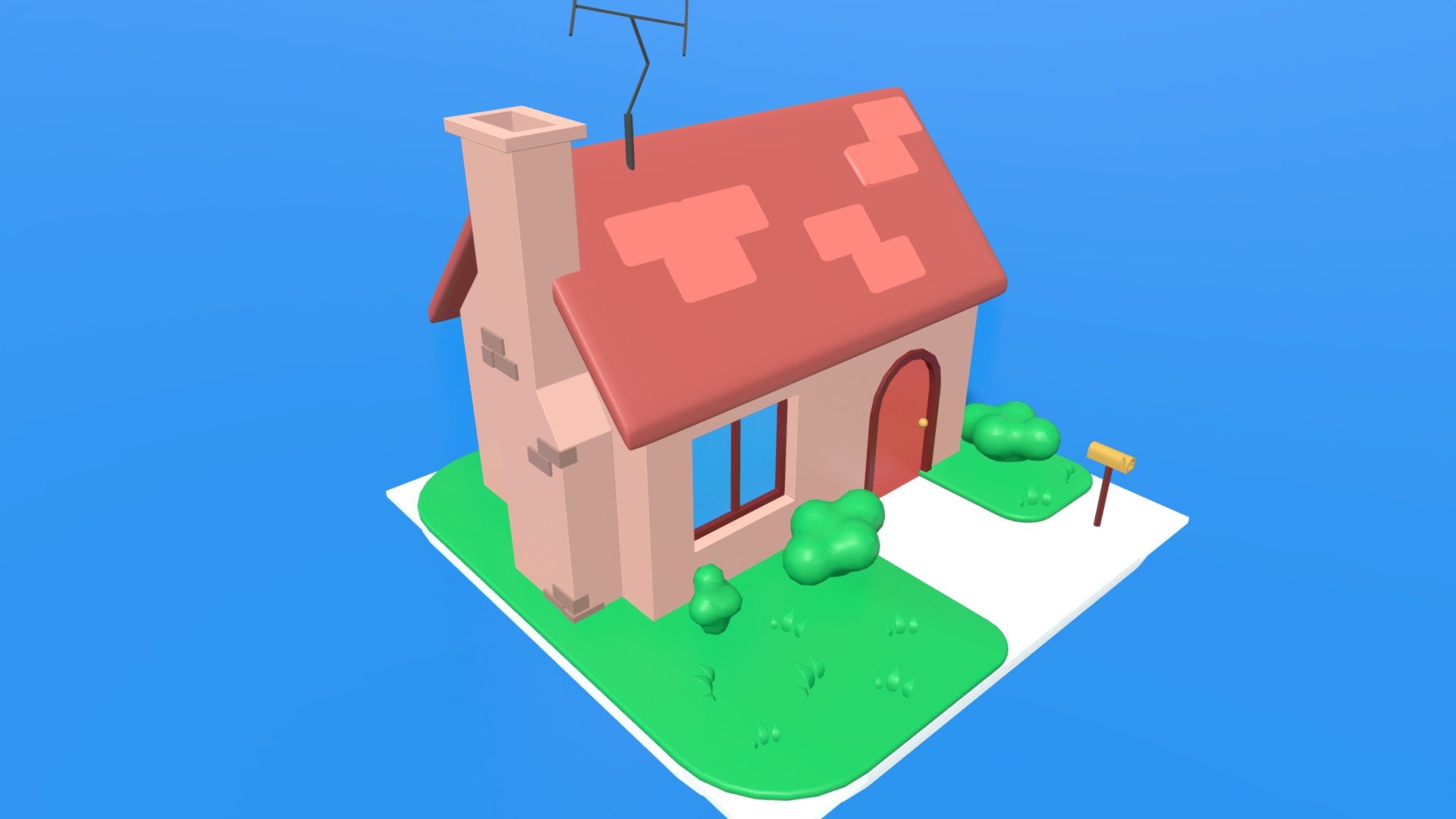 Stylized House - 3D model by lenygabriellive [96dd568] - Sketchfab