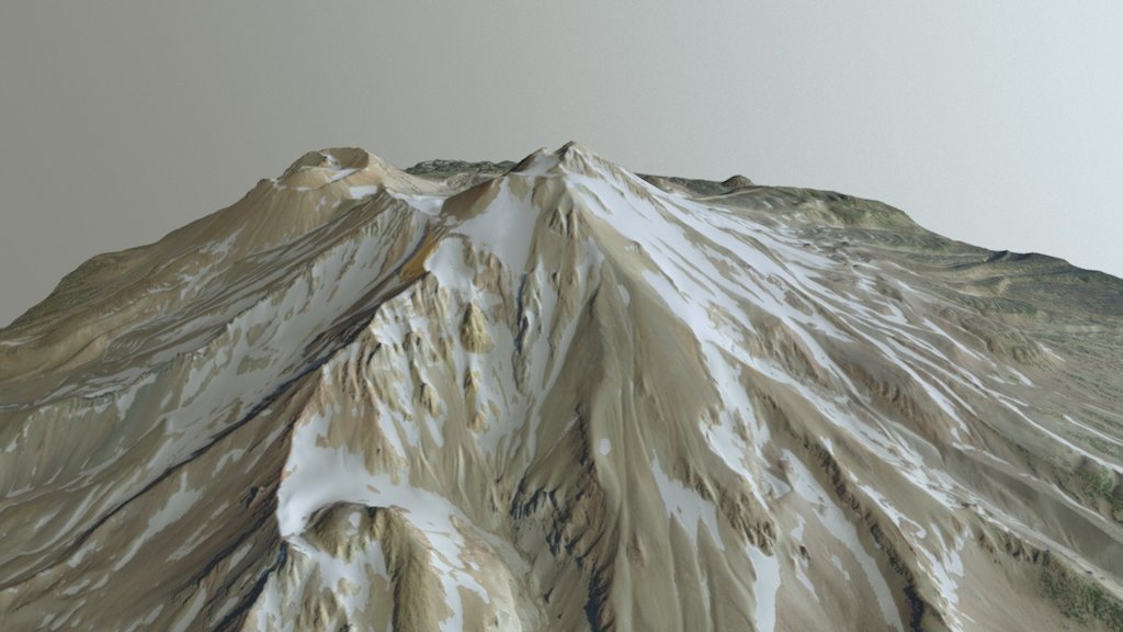 Mount Shasta Map, California (1:40,000 Scale) - 3D model by smartmAPPS ...