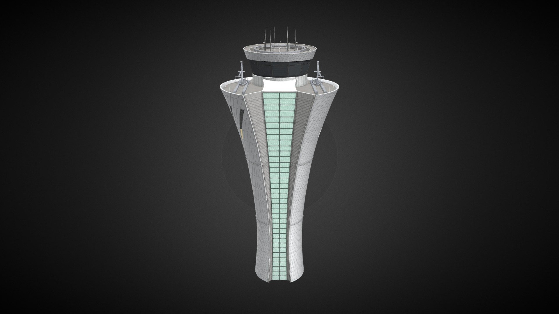 Control Tower San Francisco - Download Free 3D model by Lucas Sobral ...