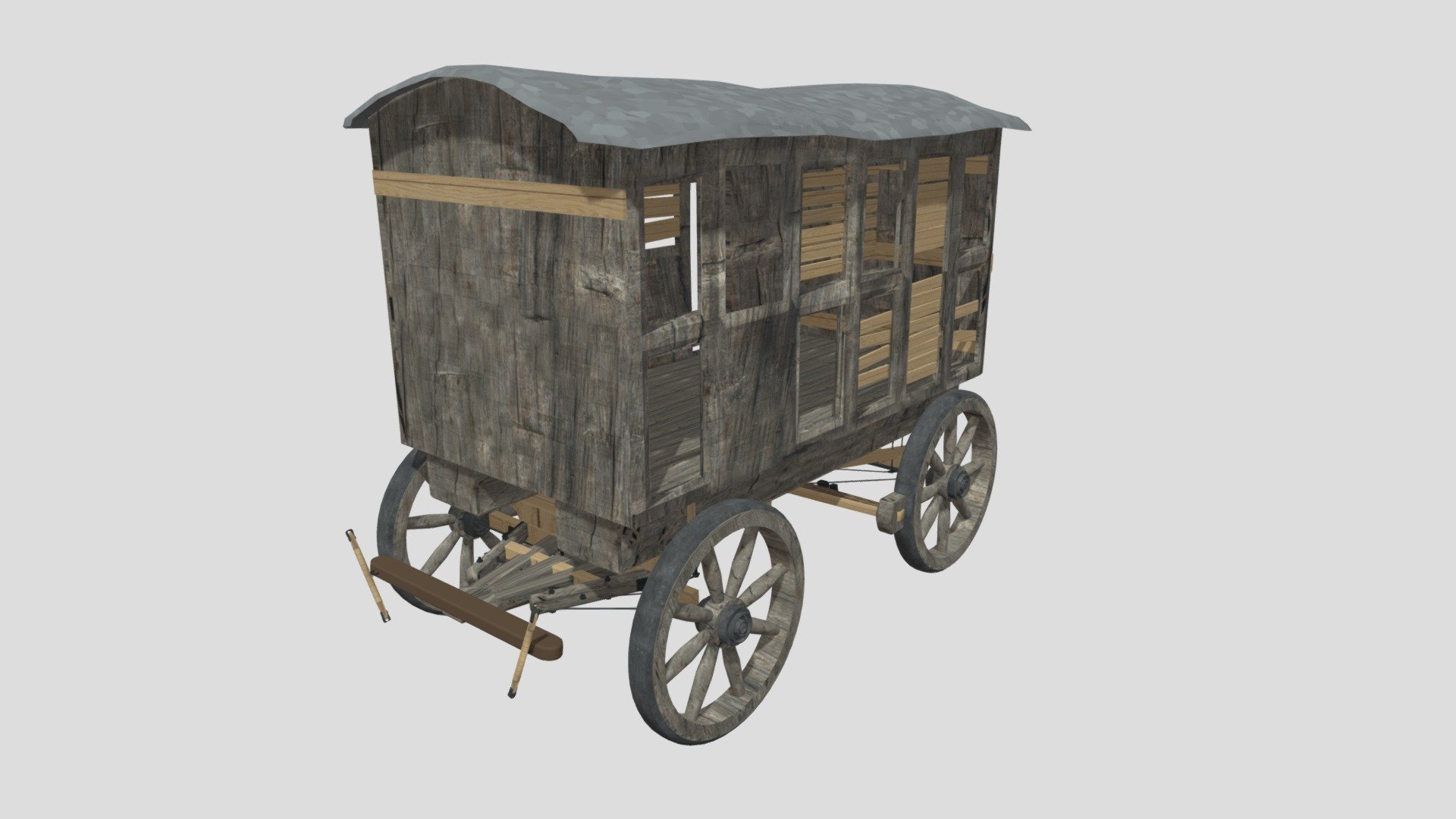 Old Western Goods Wagon Master_ - 3D model by Barend7411 [96e653e ...