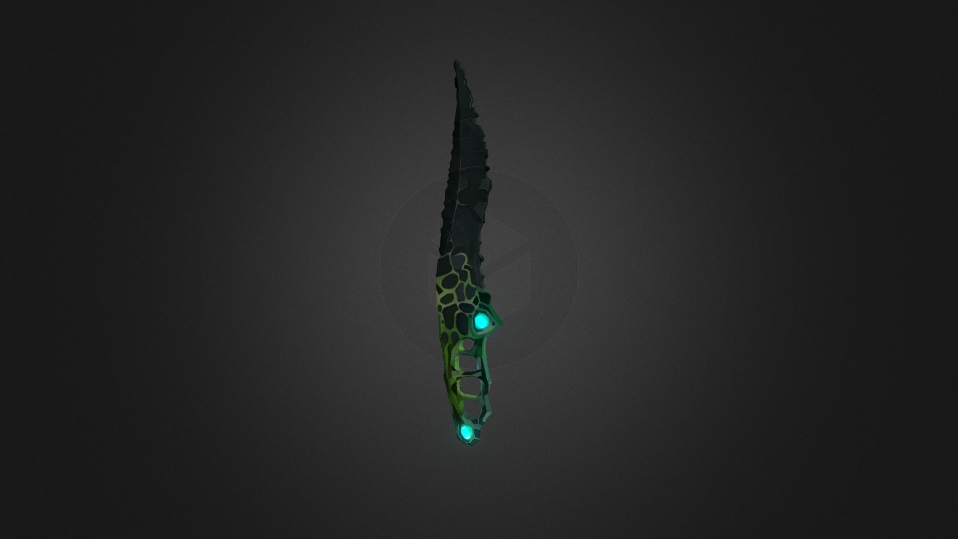 Corrupted Obsidian Dagger - 3D model by inviter42 [96e7cd0] - Sketchfab