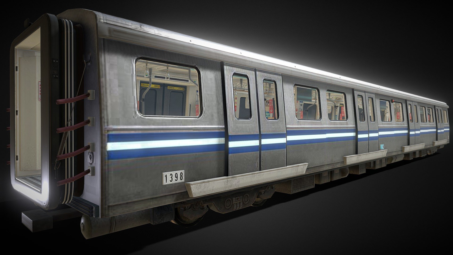 TW MRT Cabin 002 - Buy Royalty Free 3D model by animod [96e9290] - Sketchfab Store