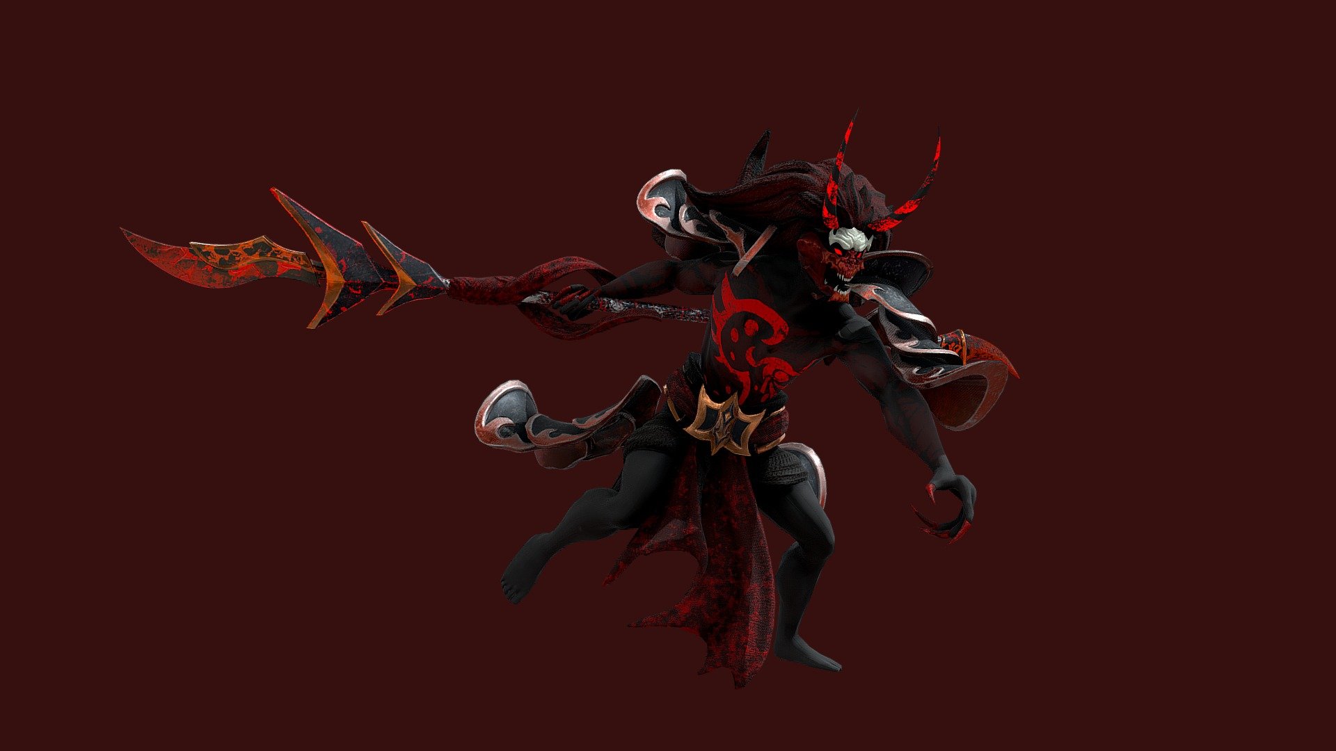 Oni Character Model - 3D model by Archeron (@markdantonio) [96e9416 ...
