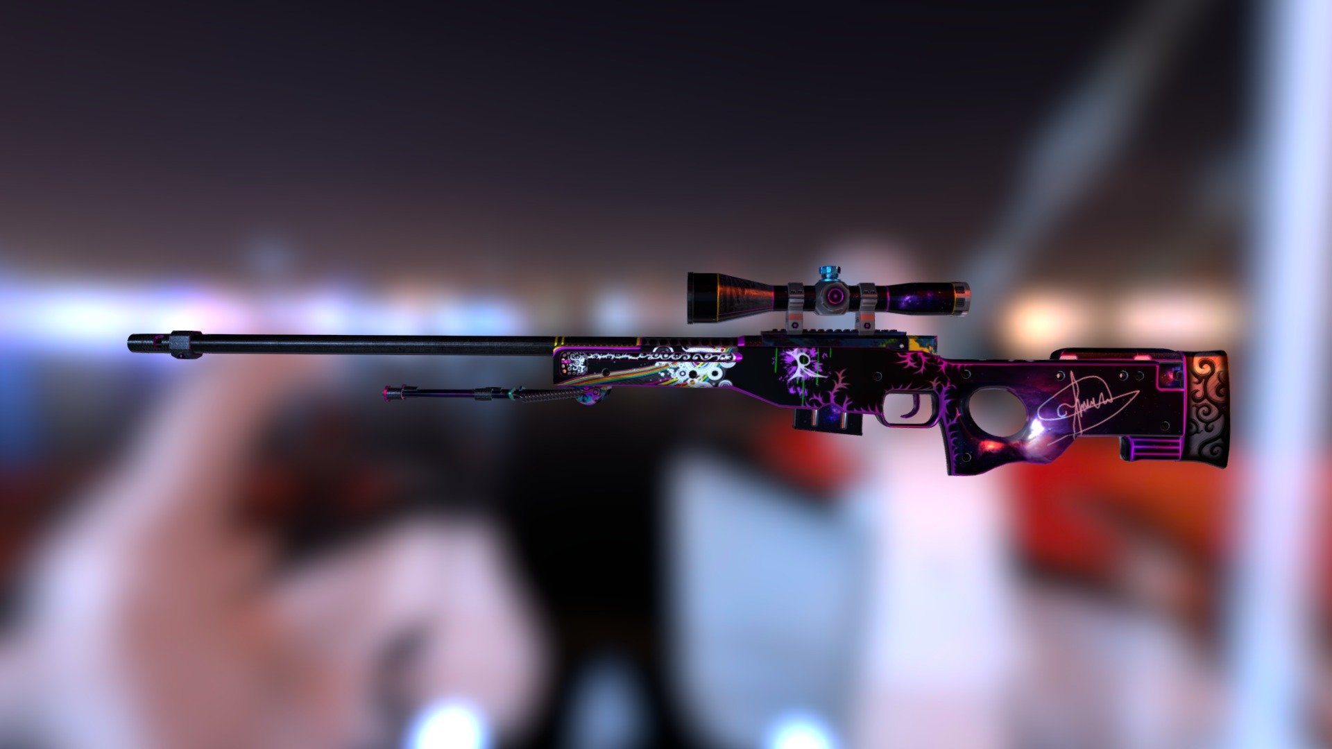 AWP | Midnight Violetta - 3D model by verobin [96ea213] - Sketchfab