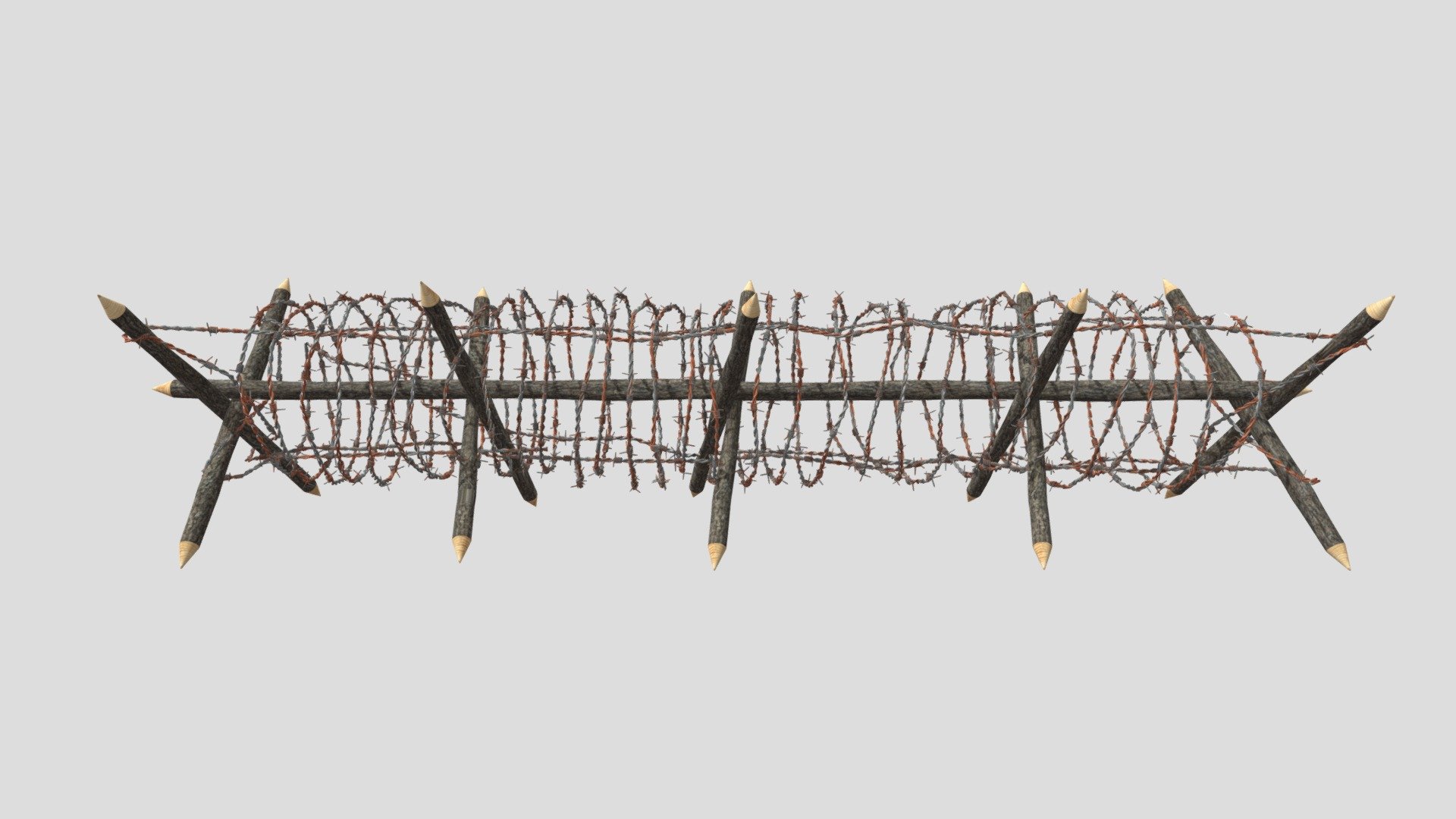 Barb Wire Obstacle 12 - Buy Royalty Free 3D model by dragosburian ...