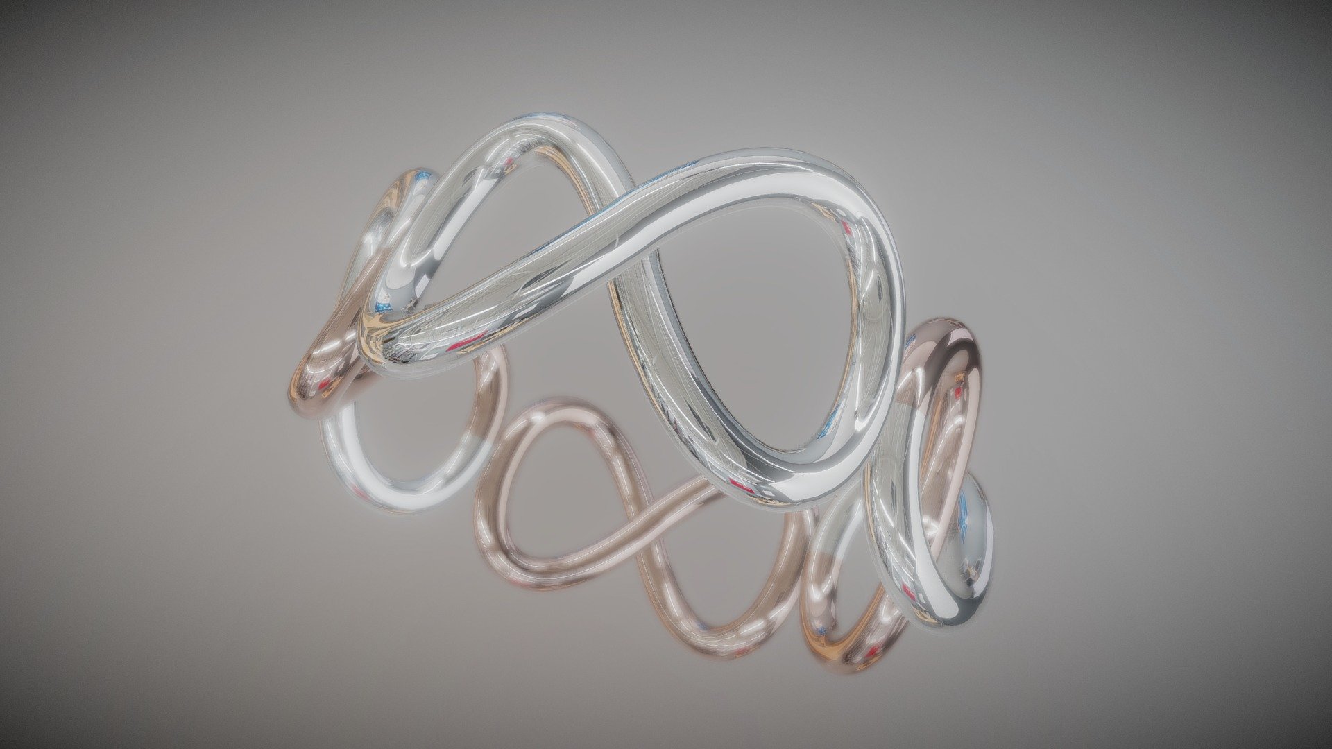 Infinity ring with four pieces - 3D model by vigaspace [96ec1b1 ...