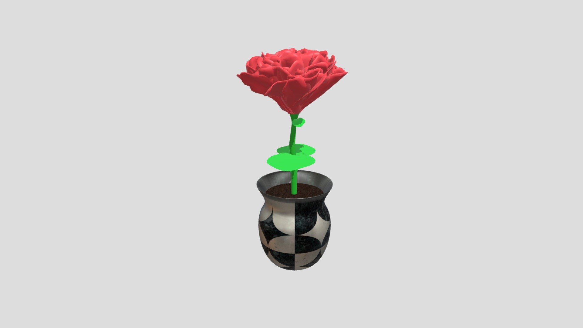 Weekly Sketchbook - Week 11 - Rose in Flower Pot - 3D model by Ddishaw ...