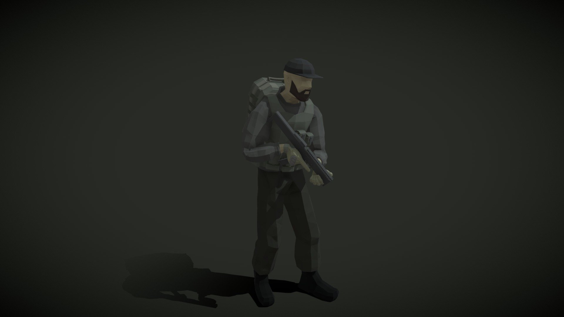 Low Poly Soldier - 3D model by MLGprogect [96ef599] - Sketchfab