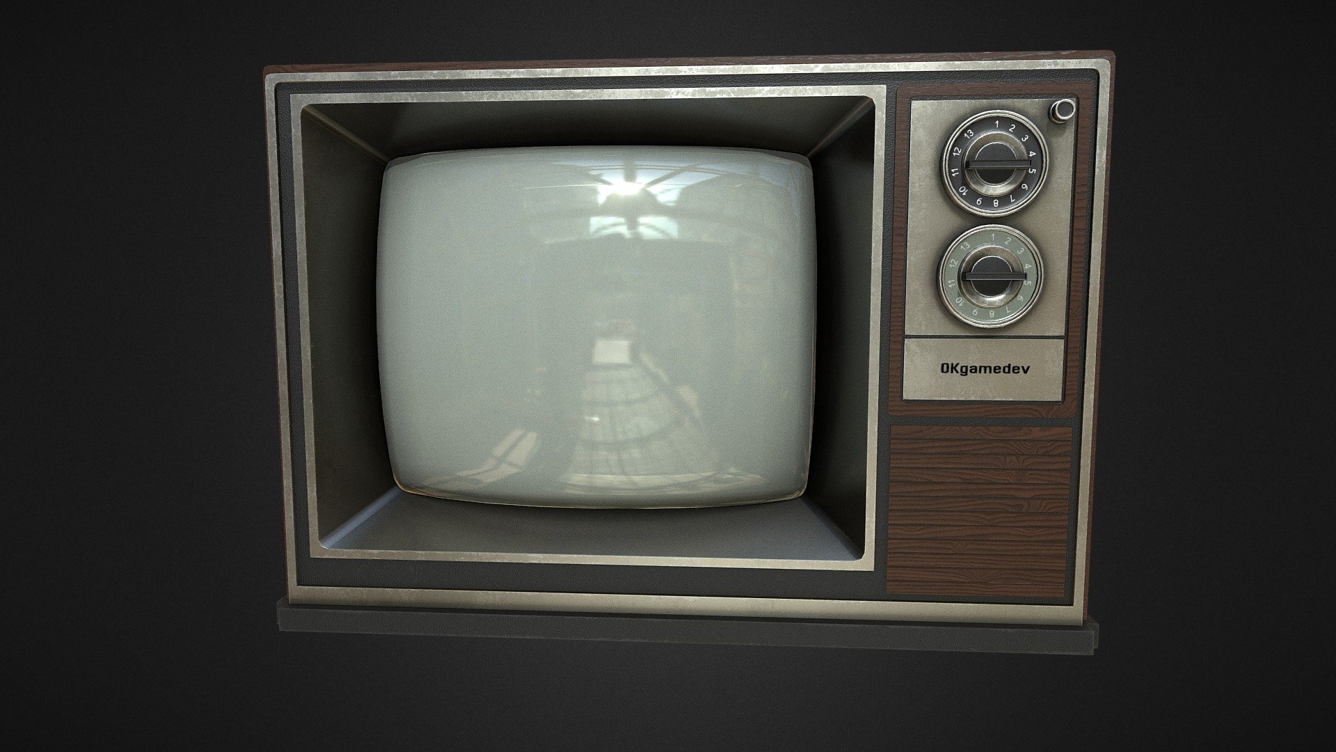 Woodgrain 1980's TV - Buy Royalty Free 3D model by OKgamedev [96f6d63 ...