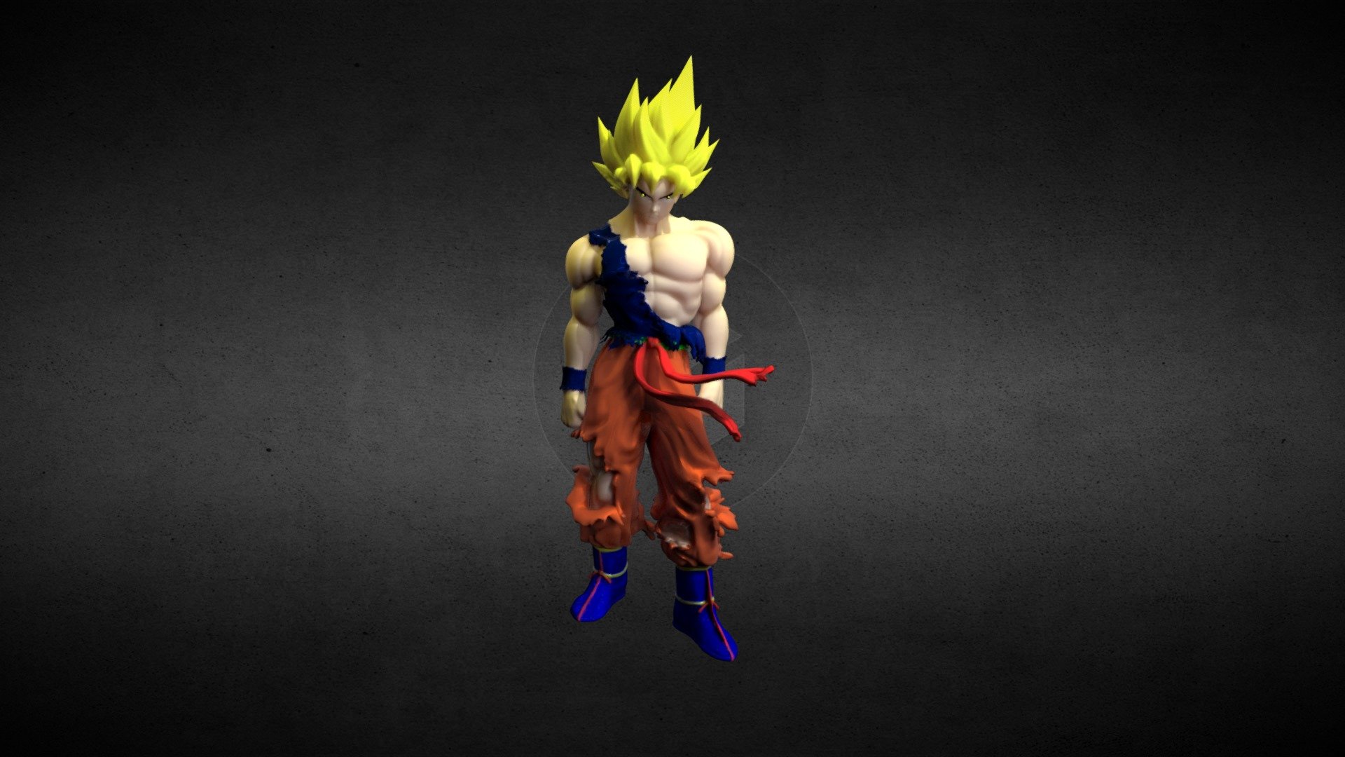 Goku-Animated V 2.0 - 3D model by SD Designer (@Mohan355634gh) [96f8159 ...