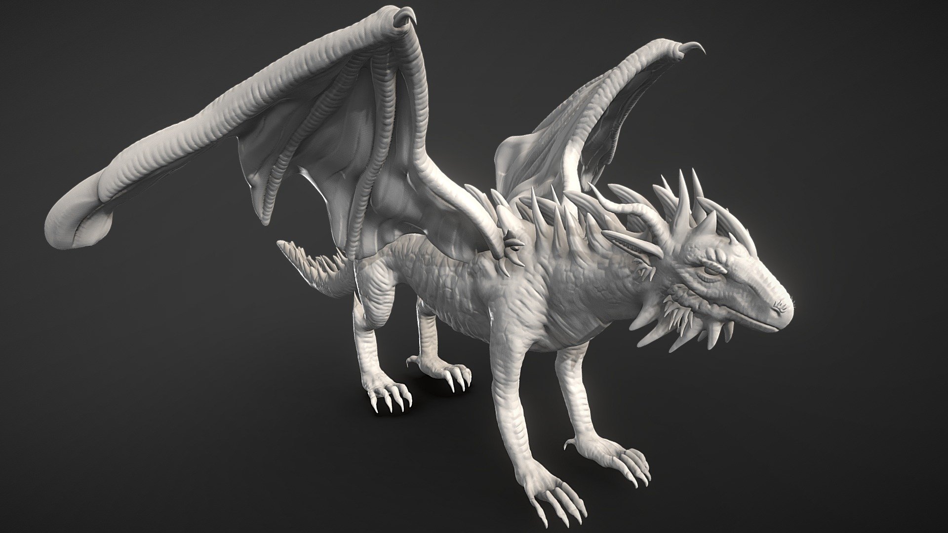 Dragon wip - 3D model by Alexandria Maharaj (@Thedovahtamer) [96fa31b ...
