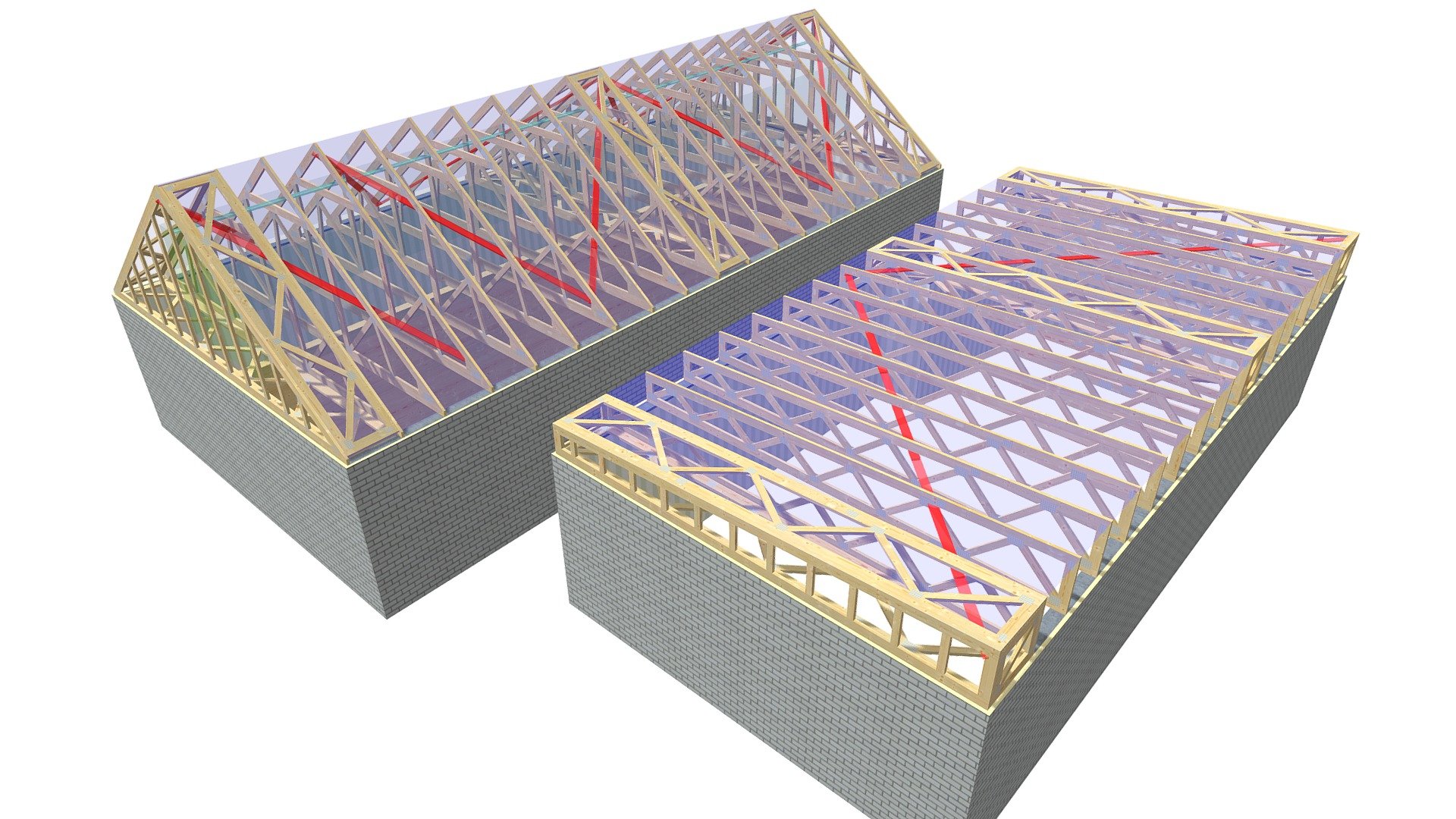 #2 Engineering Roof Structure - 3D model by KD - INVEST inwestycje i ...