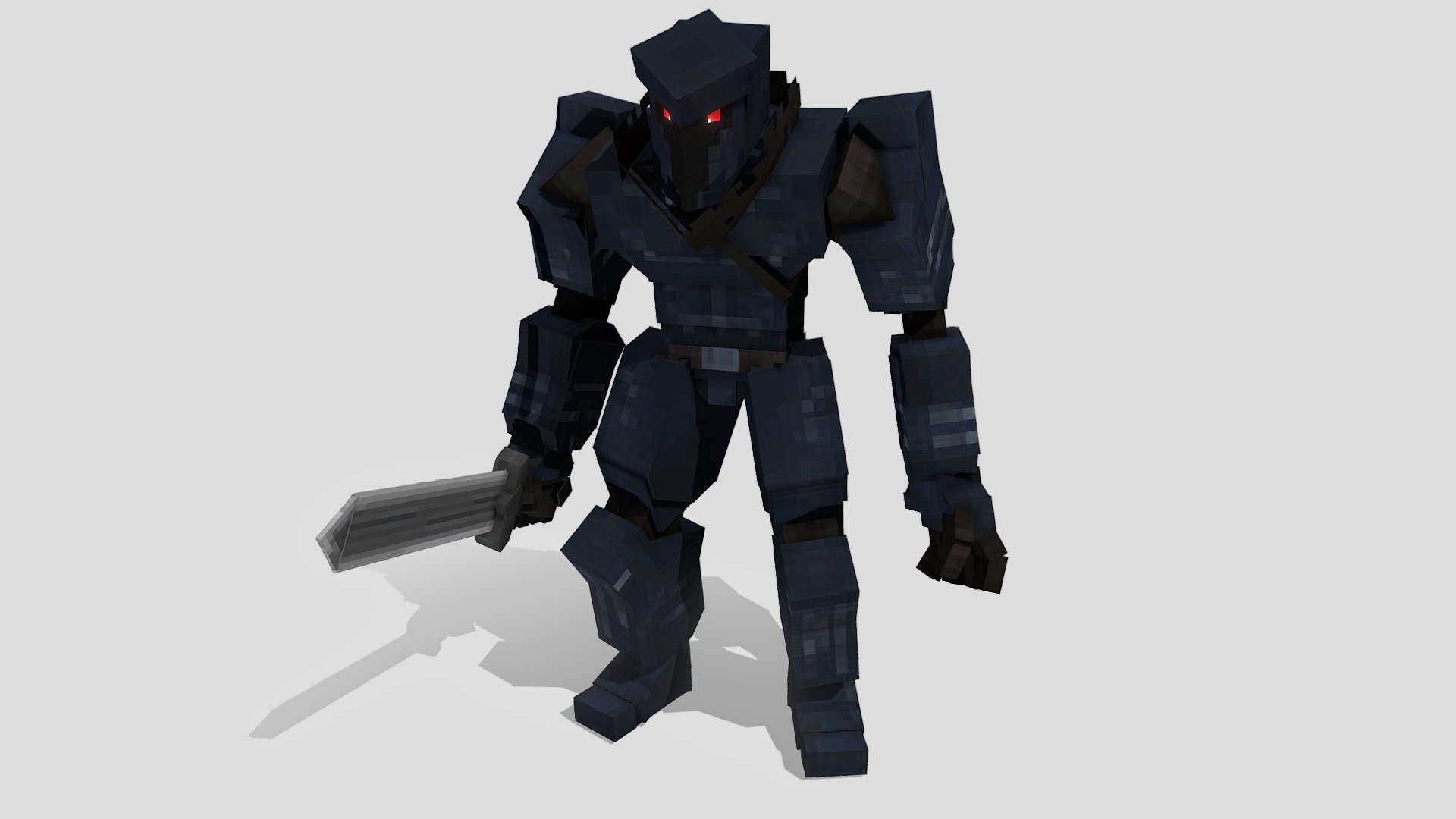 [ MC ] Java : Dark Knight - Warrior - Buy Royalty Free 3D model by ...