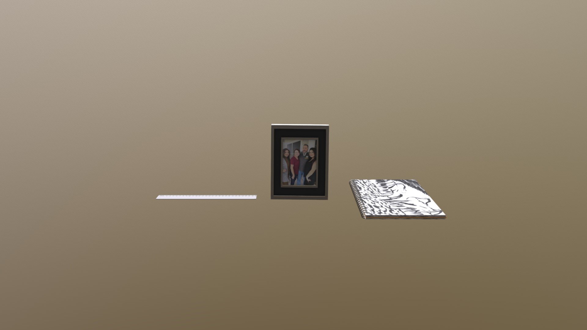 Ruler, Frame, and Sketch Book - 3D model by j0hnledez [9701373] - Sketchfab
