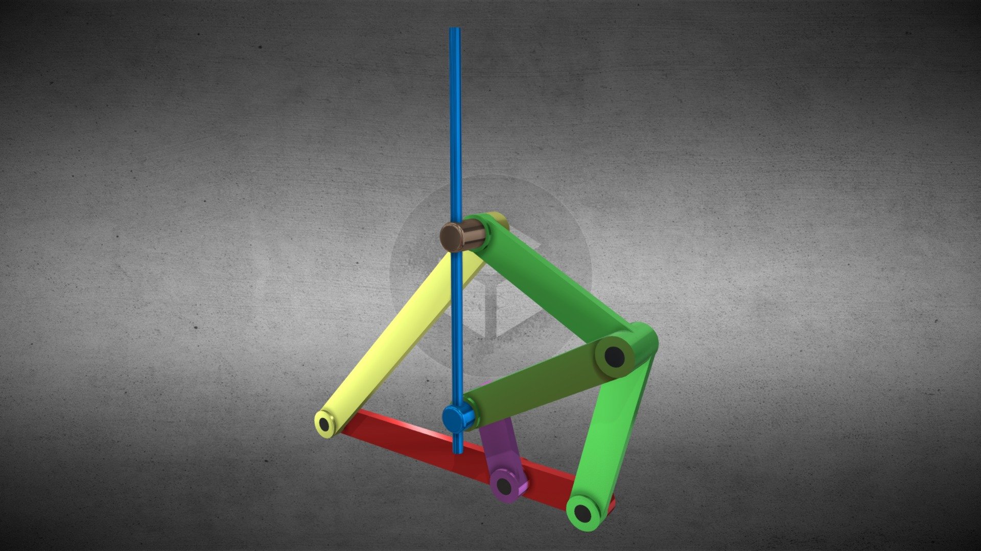 Old Linkages 1 Perpendicular Translation Bar - Download Free 3D model ...