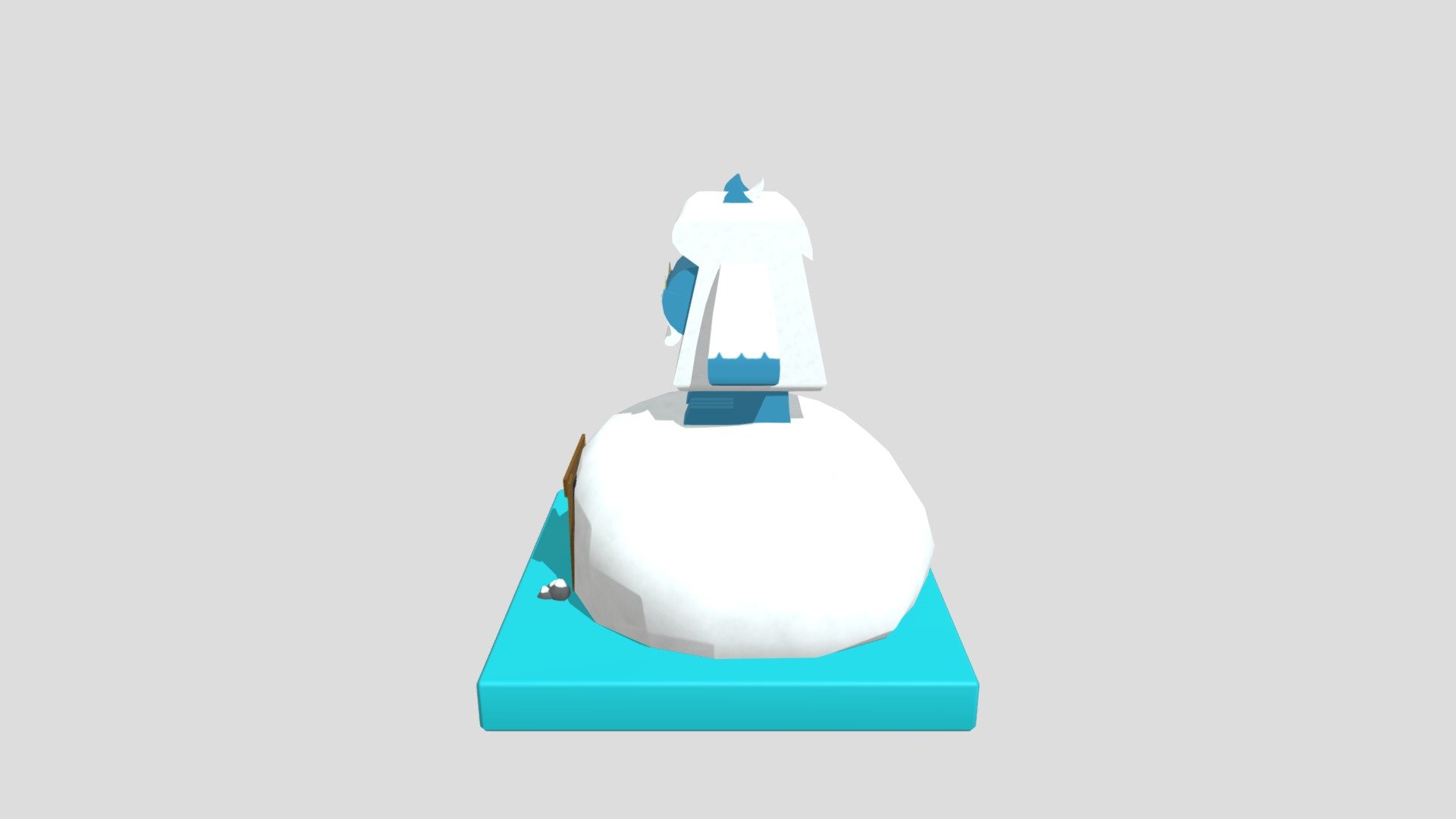 Low polly yeti - 3D model by doroatias [9707f6f] - Sketchfab