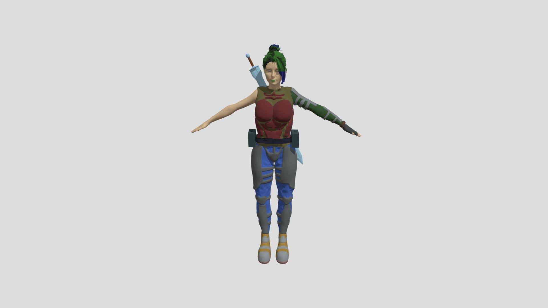 Sci-fi Heroine - 3D model by AMacLeodart_biz (@AMacLeod99) [9708792 ...