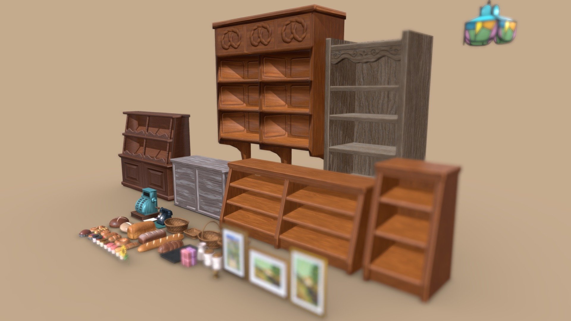 [Kiki's Delivery Service] Props collection - Download Free 3D model by ...