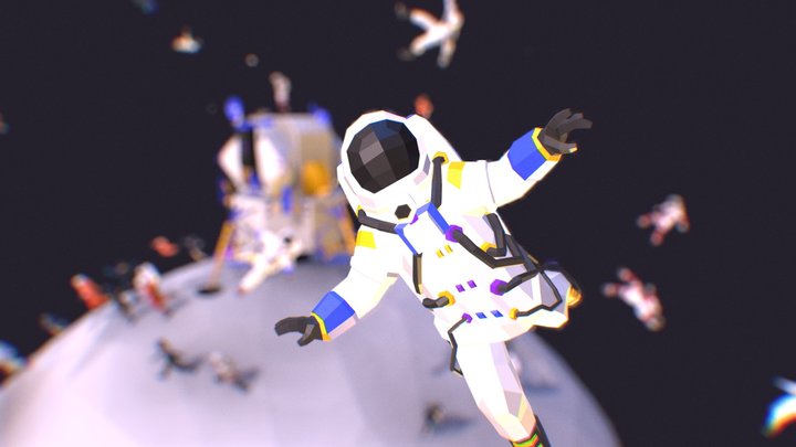 Low Poly Astronauts, a Characters & Person 3D Model by Studio Ochi