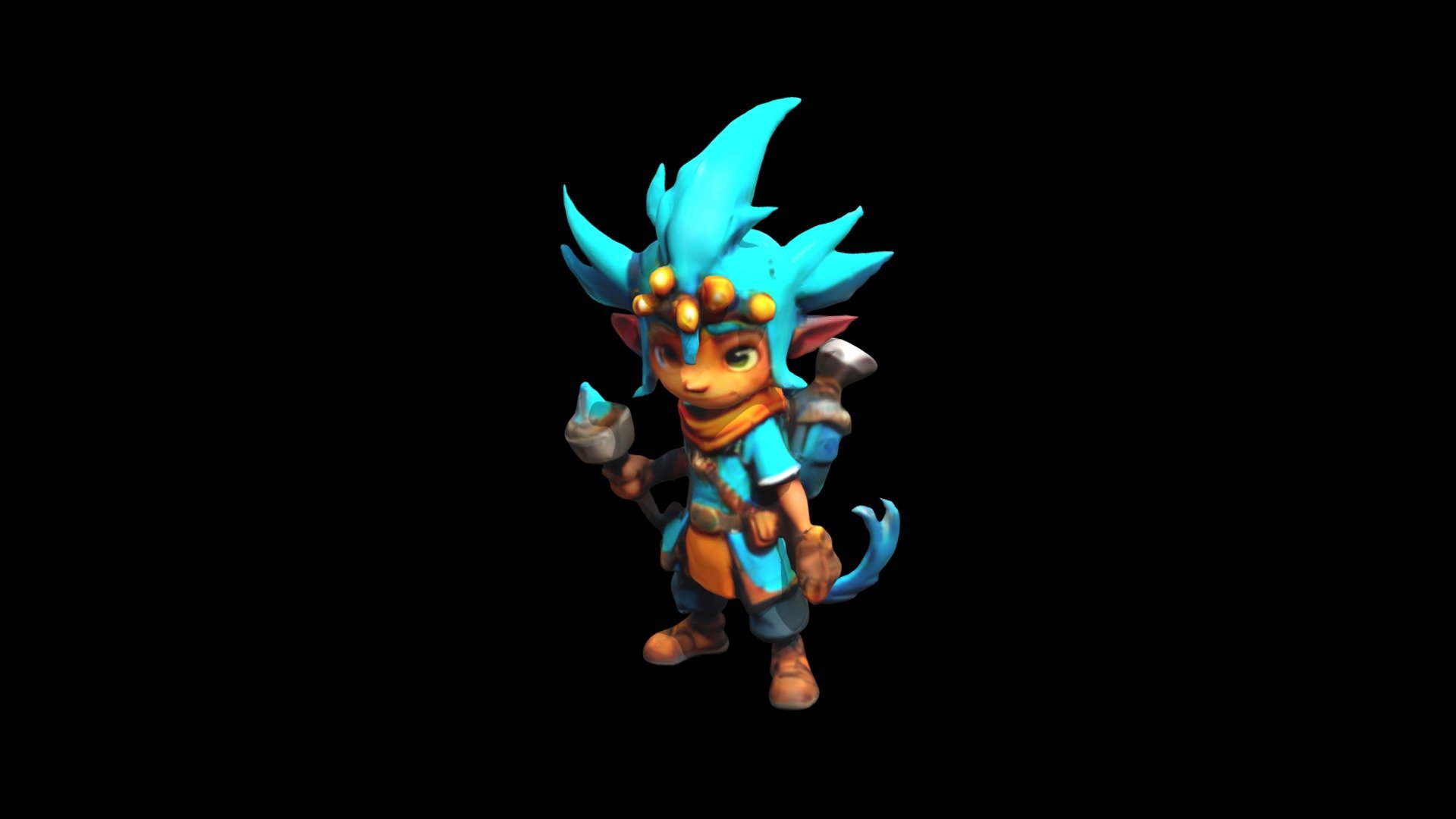 An Illustration of a Fictional Genie - Download Free 3D model by klrxyz ...