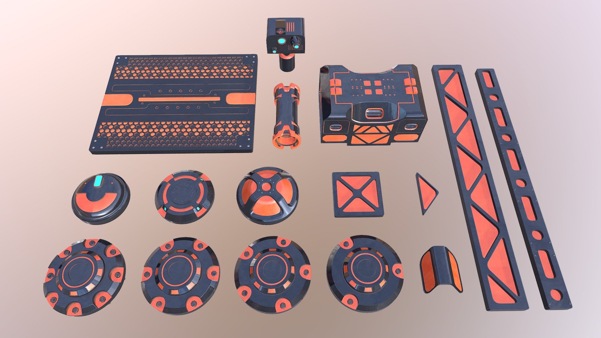 Kitbash Kit - Download Free 3D model by Helindu [970cee3] - Sketchfab