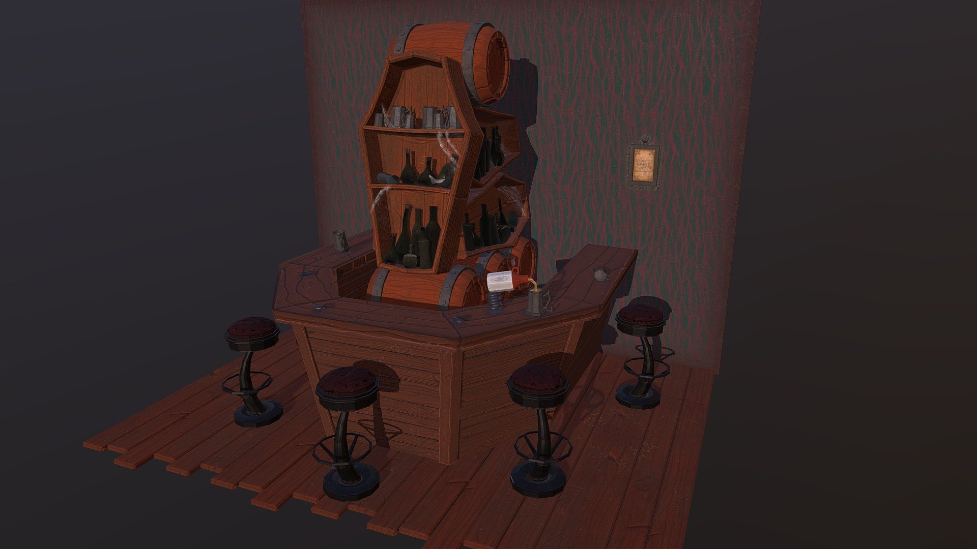 Corpse Bride Bar - 3D model by Athenea09 [970e1e2] - Sketchfab