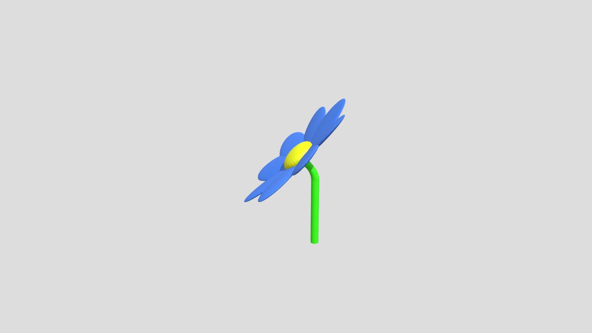 Low poly flower. - Download Free 3D model by kjnewman [970f46e] - Sketchfab