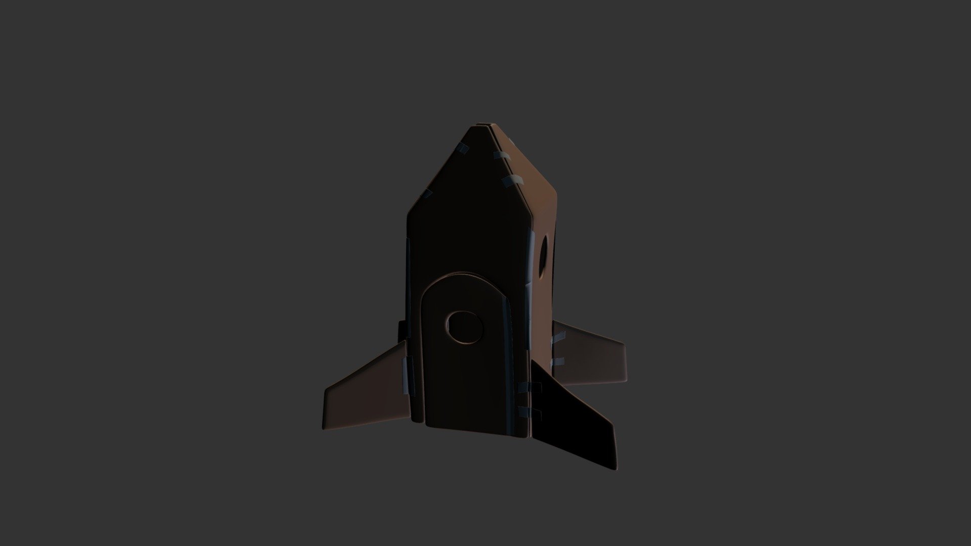 Cardboard Rocket Ship - 3D model by kkashyap [9710a15] - Sketchfab