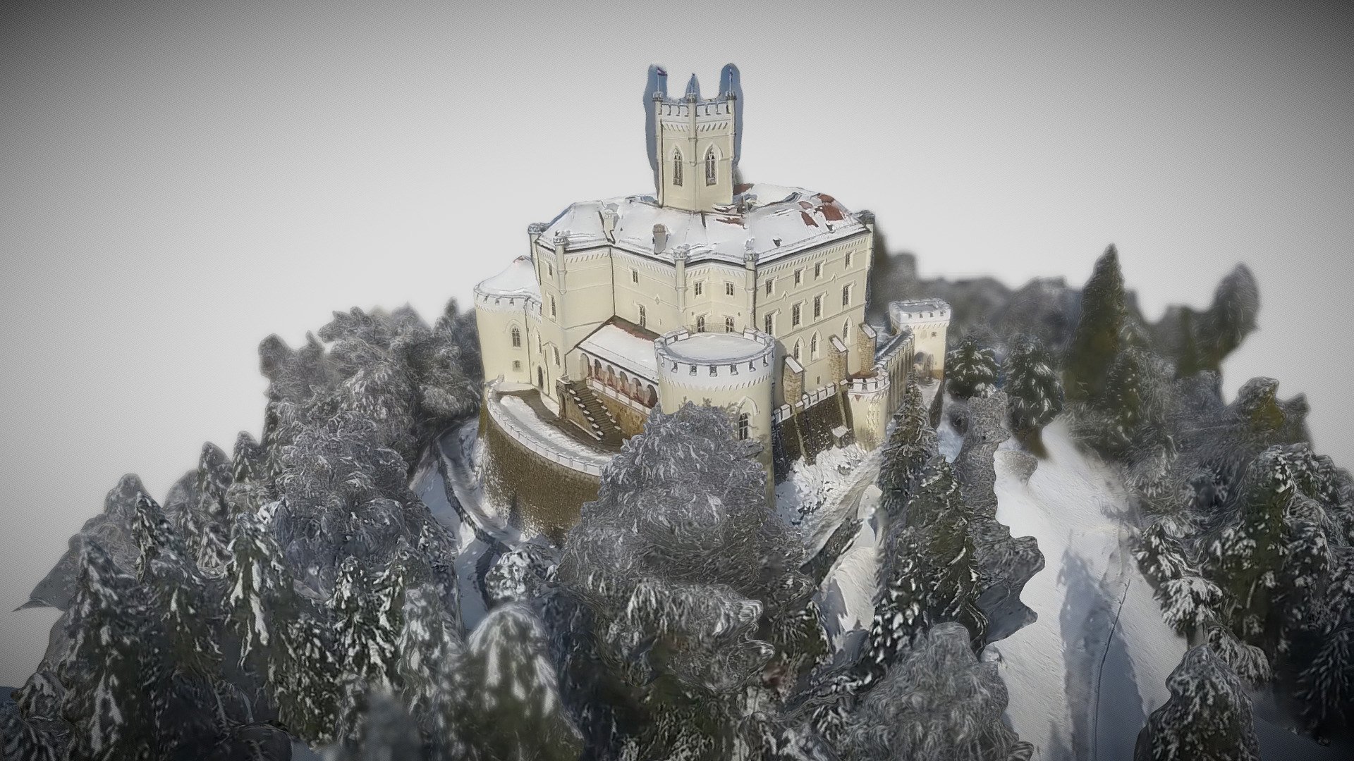 Trakošćan Snow Castle - 3D model by Photogrammetry guy (@Scan.guy ...