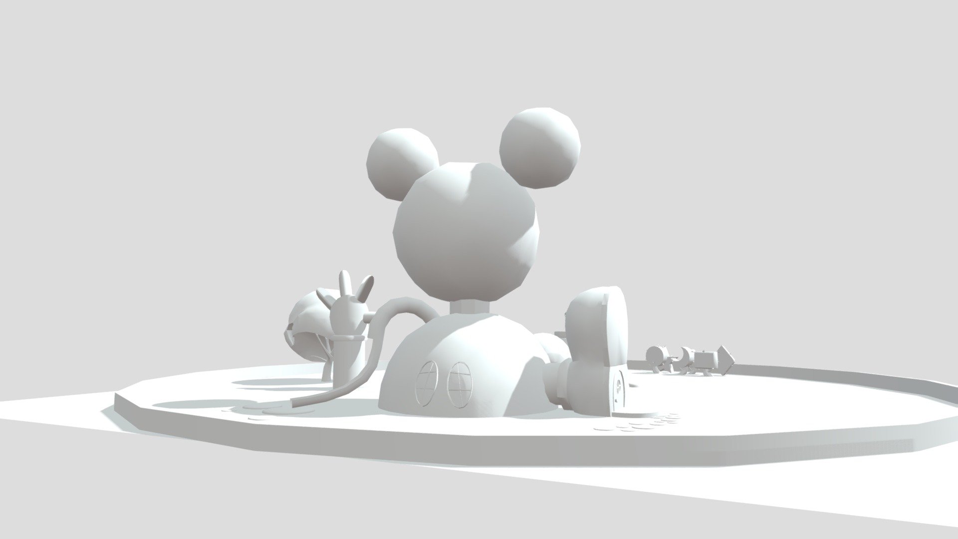 Mickey's Clubhouse - Download Free 3D model by danielgharrison2006 [9714922] - Sketchfab